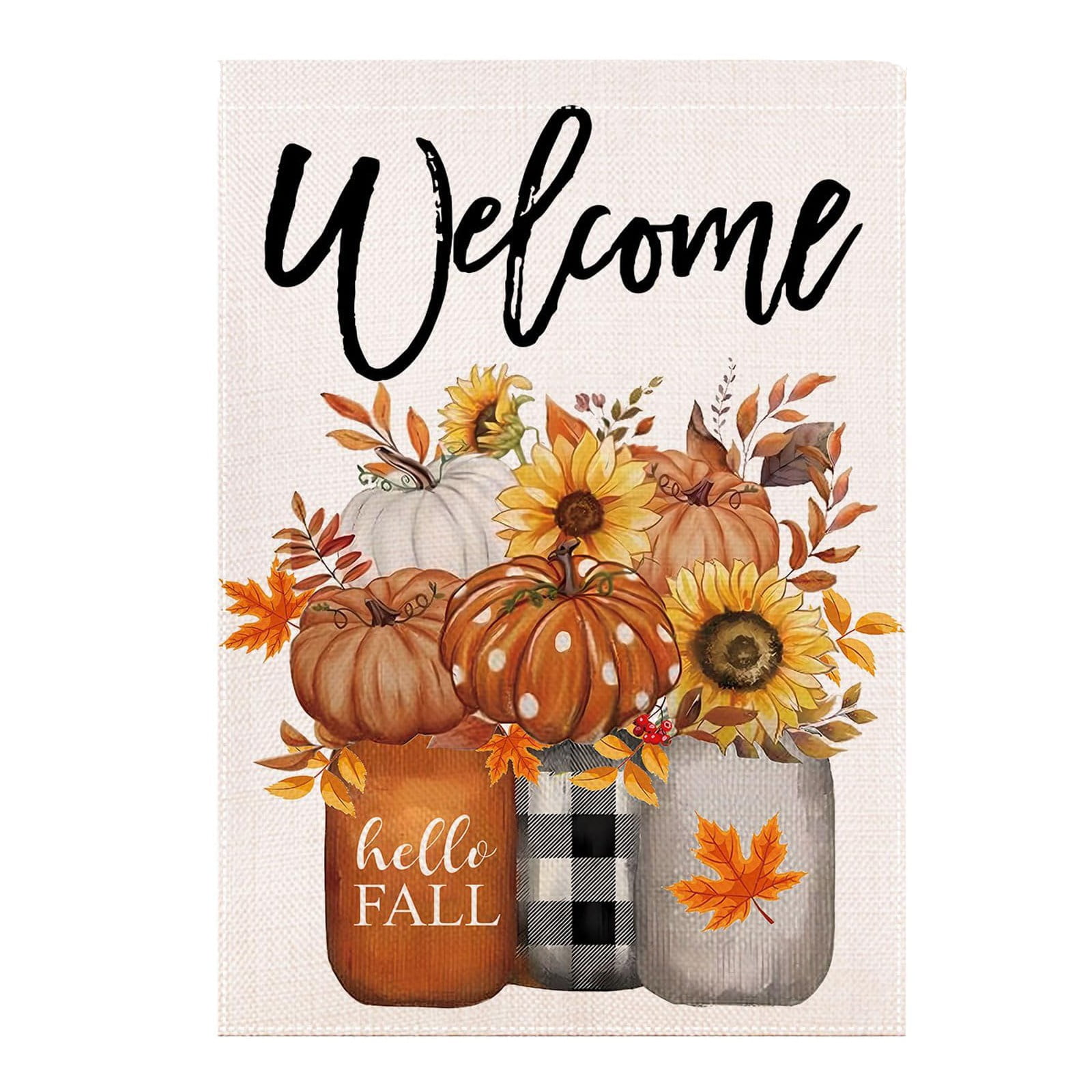 Qocolhg Fall Decorations For Home, Autumns Flag 28X40 Double-sided ...