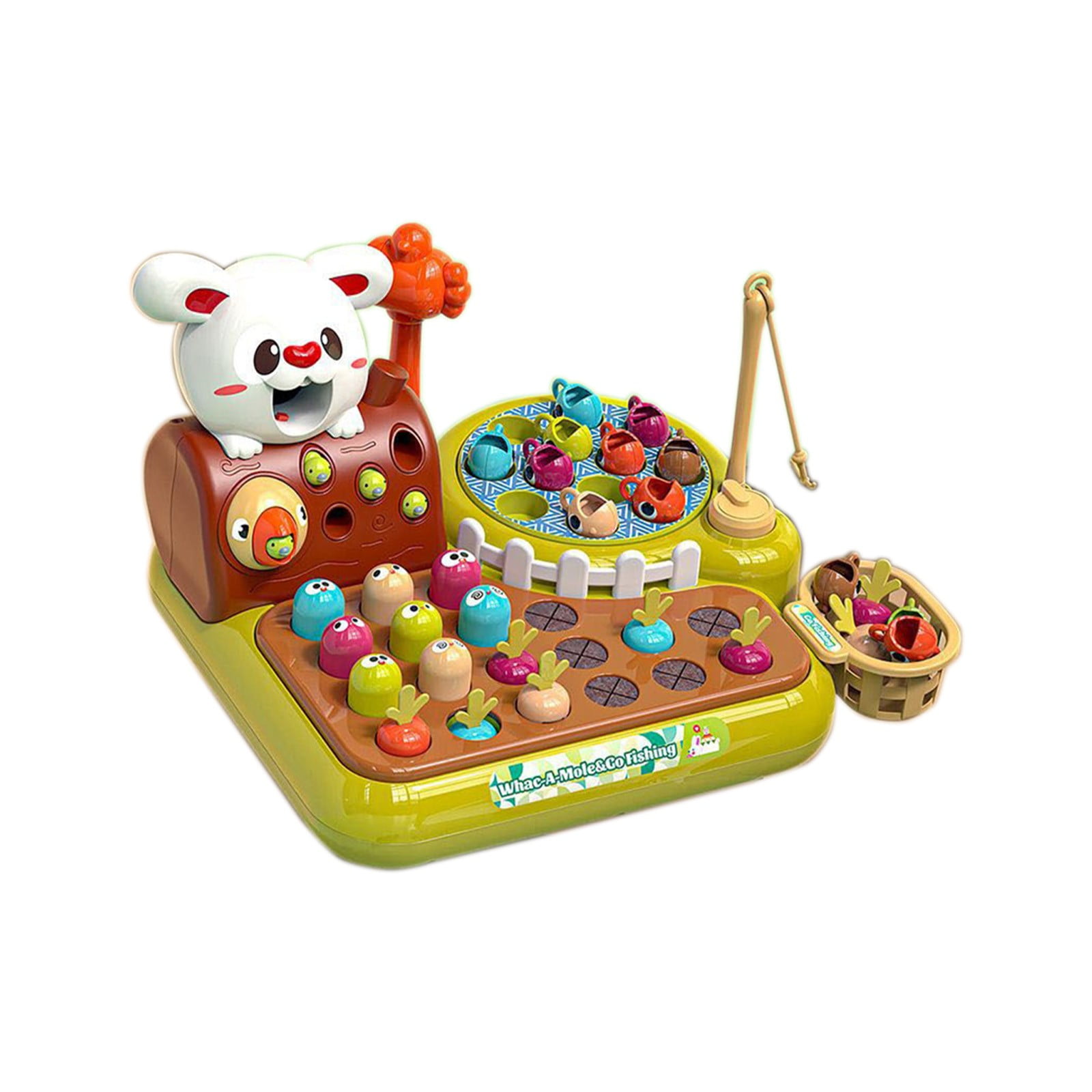 Qocolhg Fishing Games for Kids 3-5, 4 in 1 Multi Functional Fishing ...