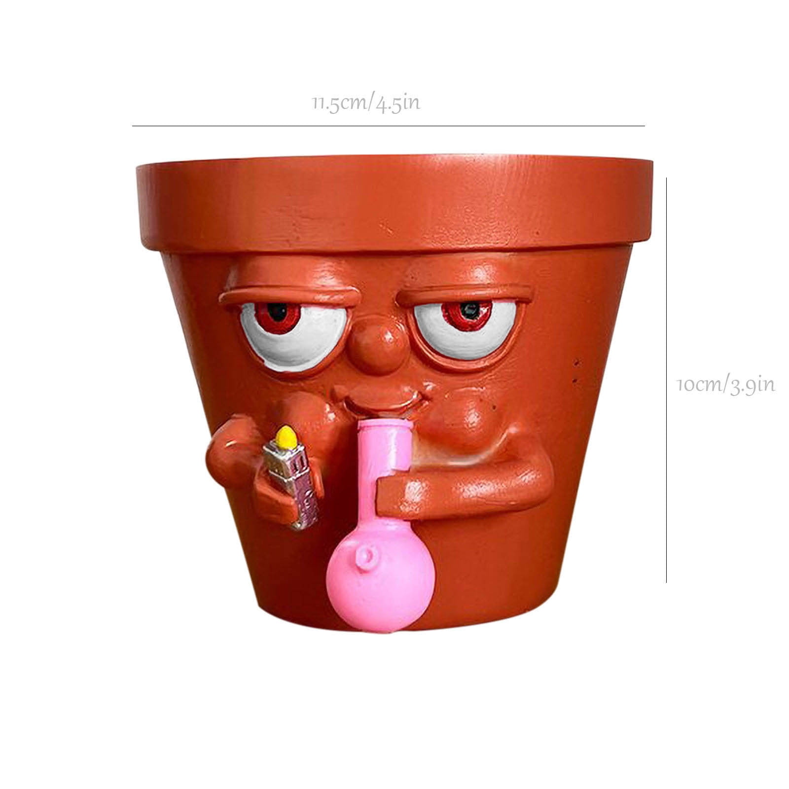 Qocolhg Funny Planter, Mini Cute Plant Pot, 2.4 Inch Resin Succulent ...