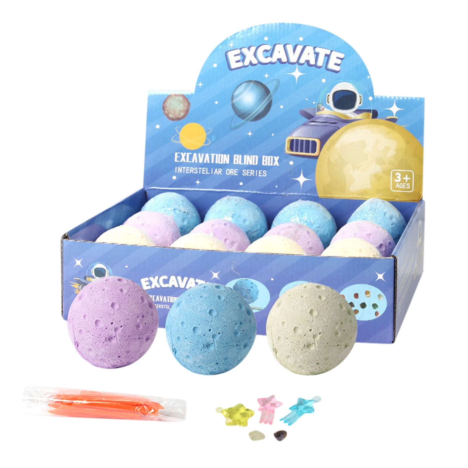 Qocolhg Gemstones Dig Kit for Kids, Solar System Science Kit for Kids ...