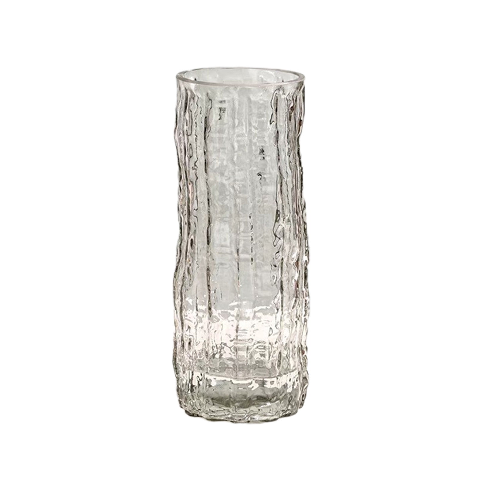 Qocolhg Glass Cylinder Vases, Bud Vase for Centerpieces, Tall Ribbed Vase Hurricane Floating ...
