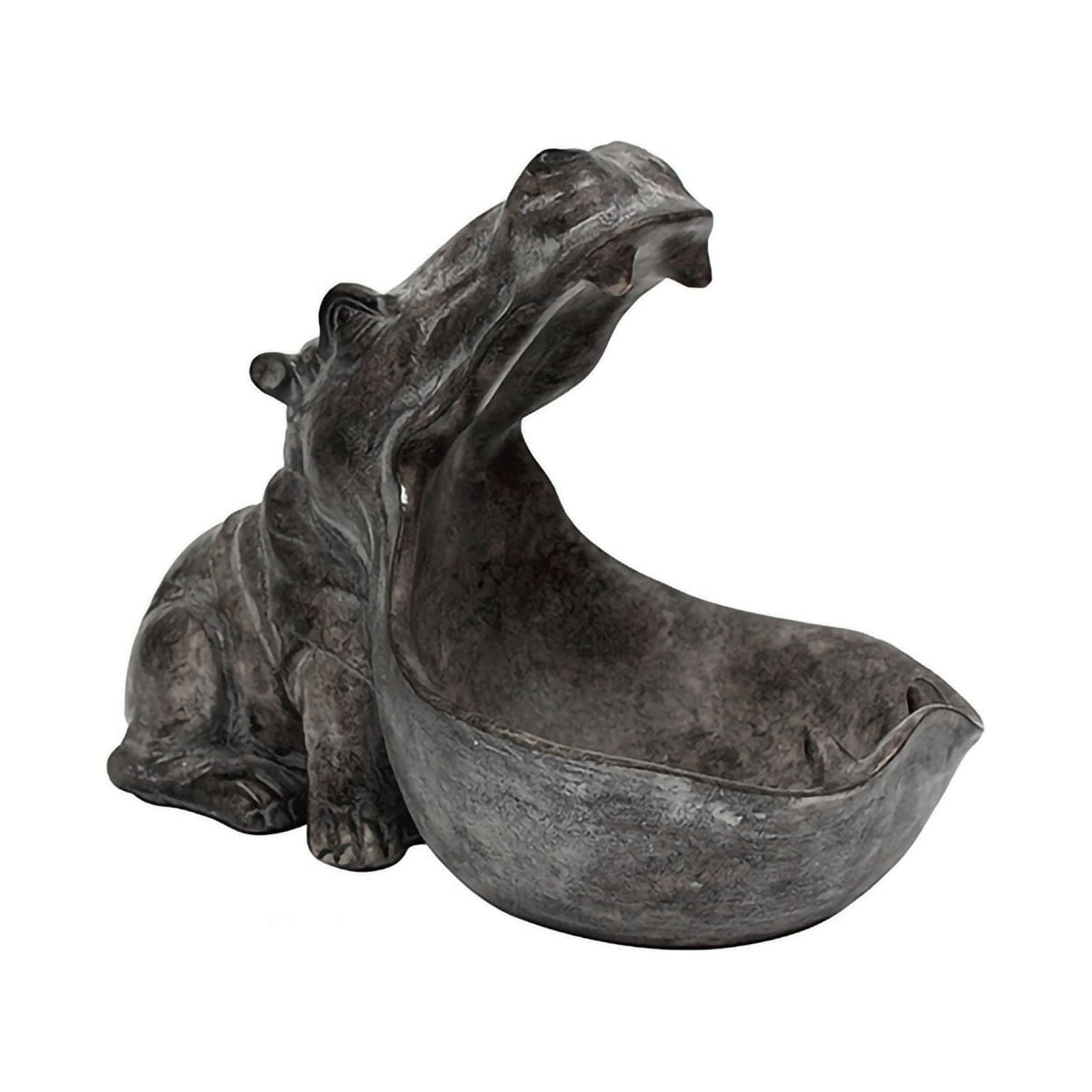 Qocolhg Hippo Statue, Hippopotamus Figurine Home Sculpture with Resin ...