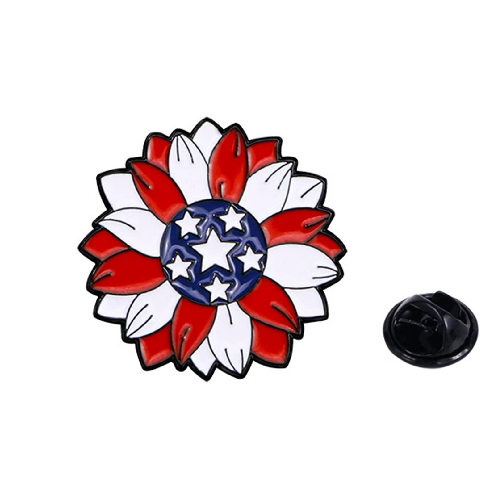 Qocolhg Independence Memorial Day American Flag Pins Bulk 4th of July ...