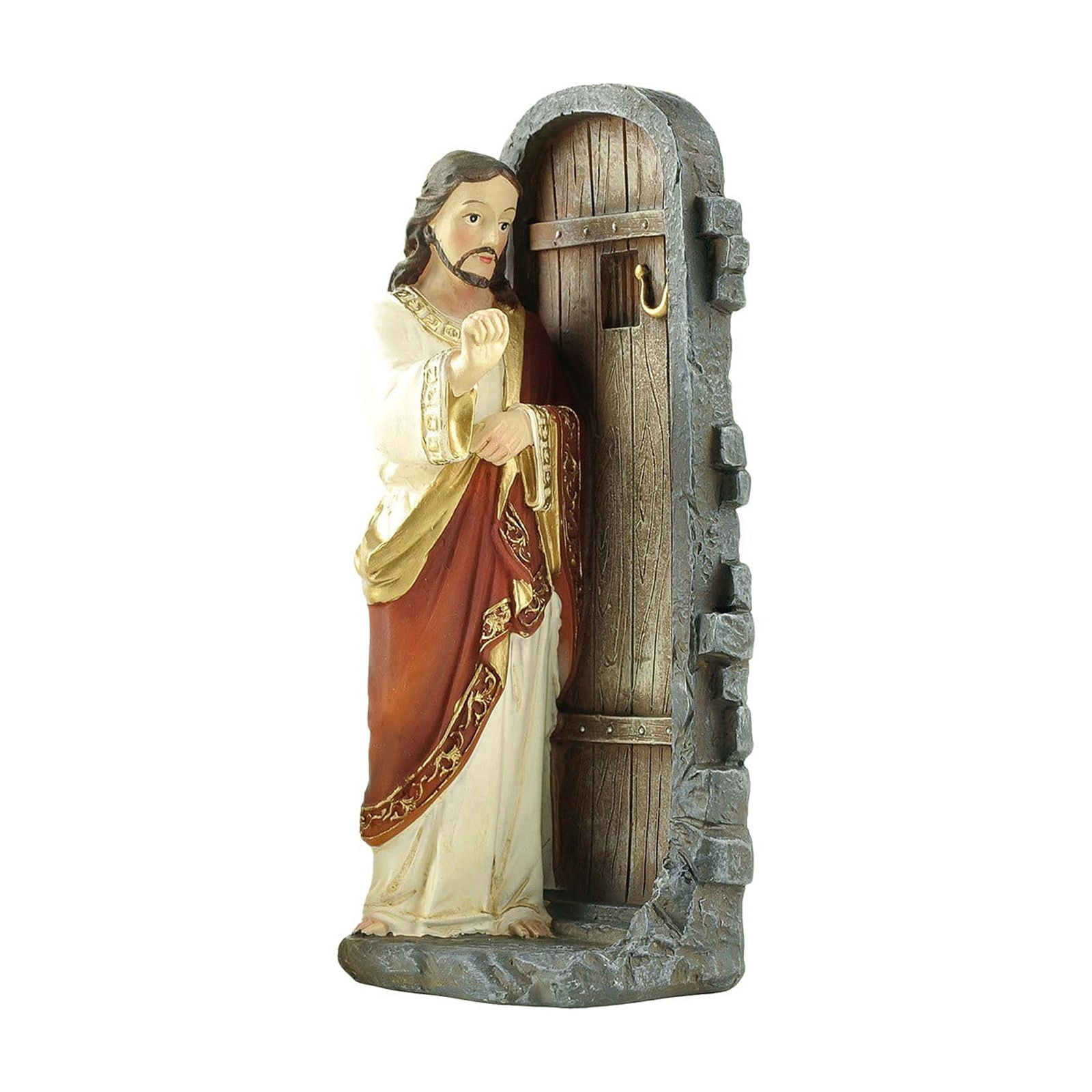 Qocolhg Jesus Knocking at Door Renaissance Collection 5.12 Inch Resin ...