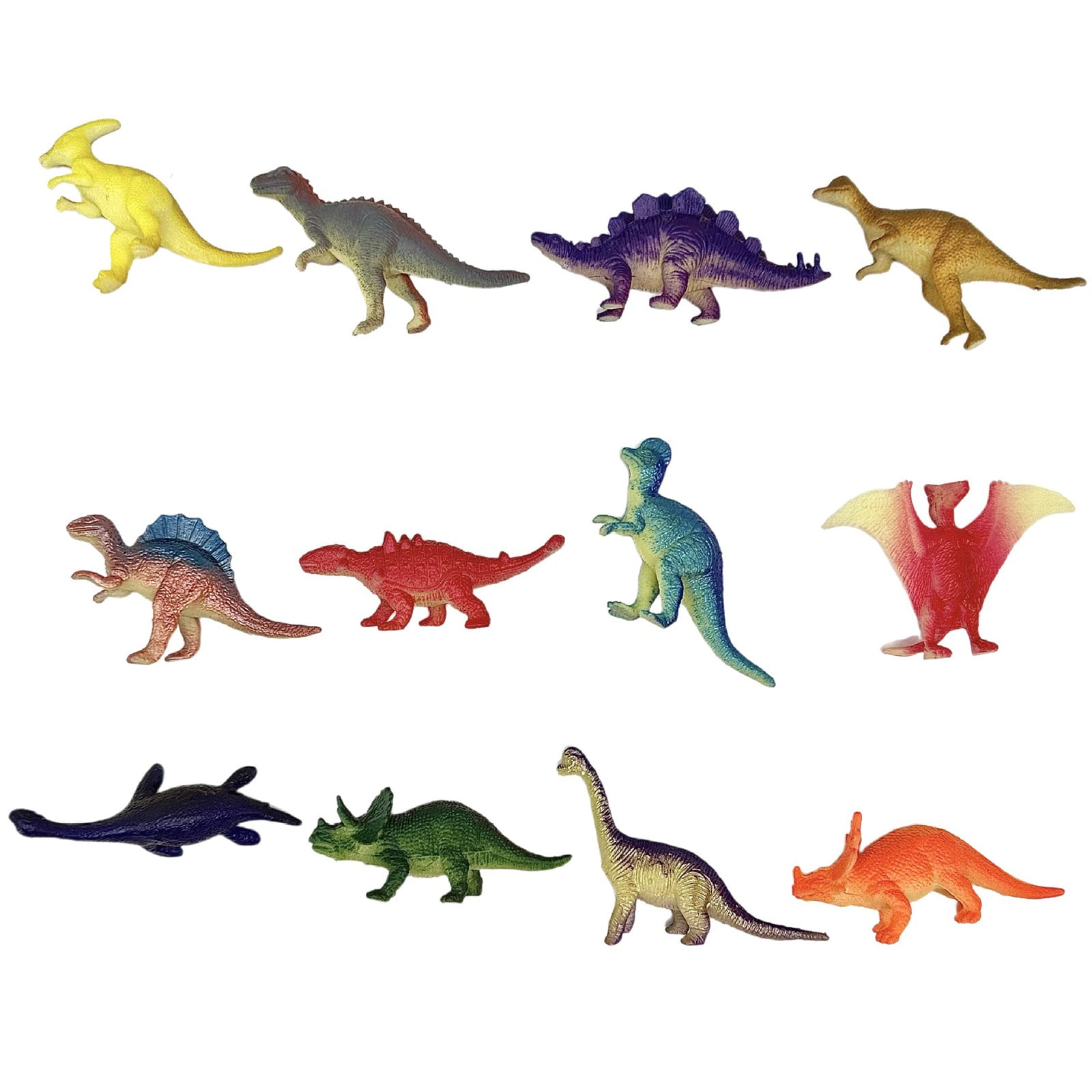 Qocolhg Kids Dinosaur Figures Toys,Easter Egg Stuffers,Plastic Dinosaur ...