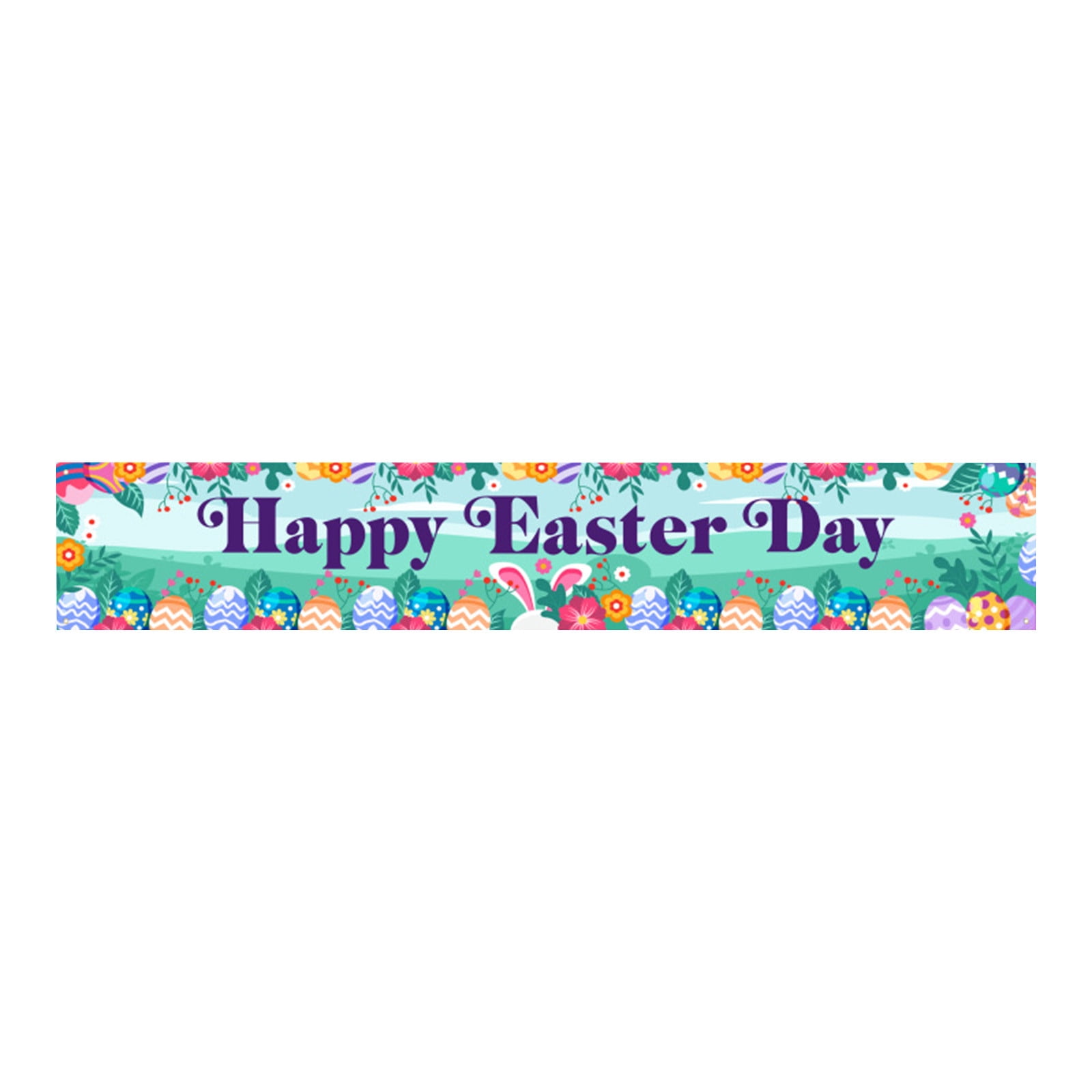Qocolhg Large Easter Party Yard Sign Banner Decoration-Happy Easter ...