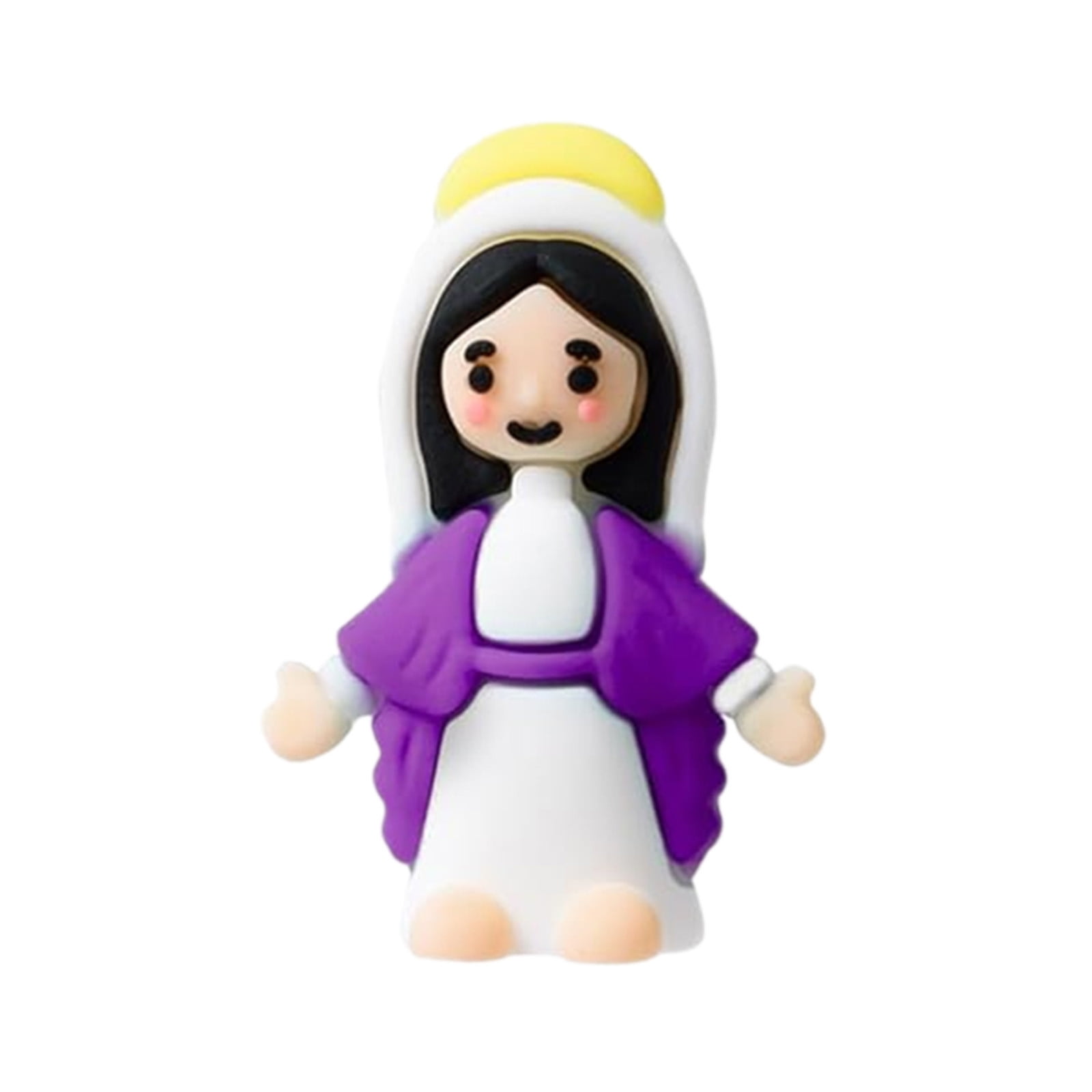Qocolhg Little Virgin Mary Figurines Miniature Virgin Mary Doll to Hide ...