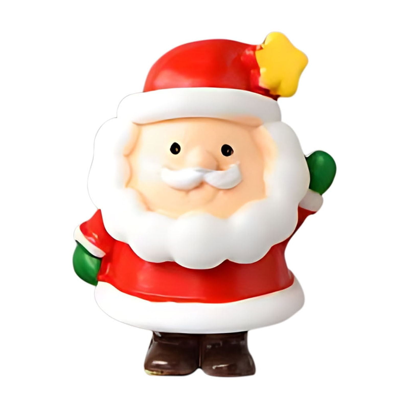 Qocolhg Mini Christmas Figures Christmas Miniature Ornaments Mini Resin ...