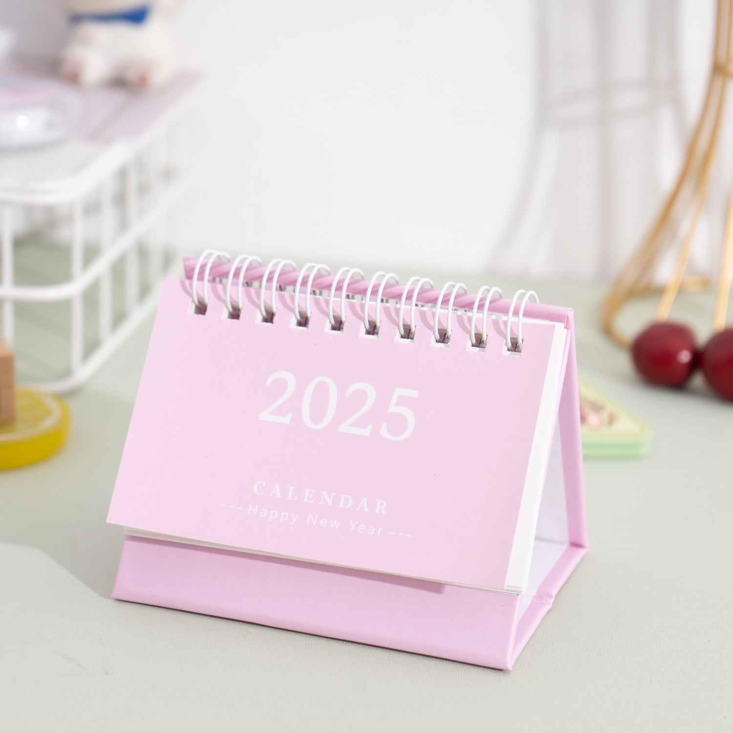 Qocolhg Mini Desk Stand Calendar 2025, Jan.2025 to Dec. 2025 Small 12 ...