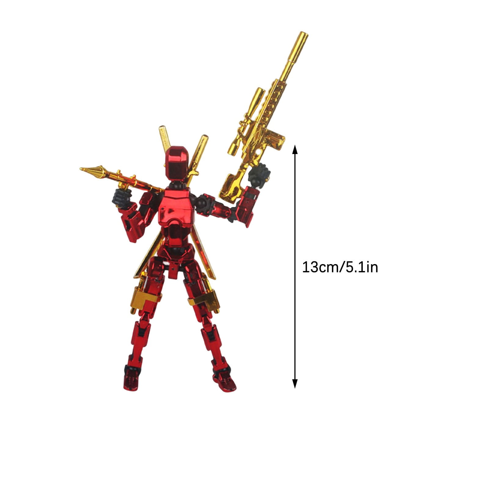 Qocolhg Multi-Jointed Movable Robot 3D Printed Mannequin Toys Lucky PVC ...