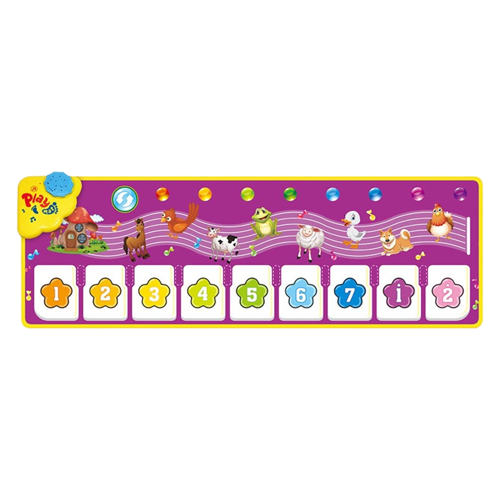 Qocolhg Piano Mats For Kids 3-5 Years Old, 43"x14" Musical Mat 9 ...