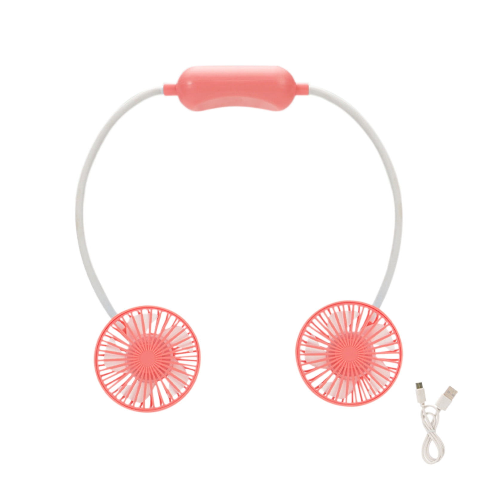 Qocolhg Portable Cooling Neck Fan, Rechargeable USB Personal Neck Fan ...