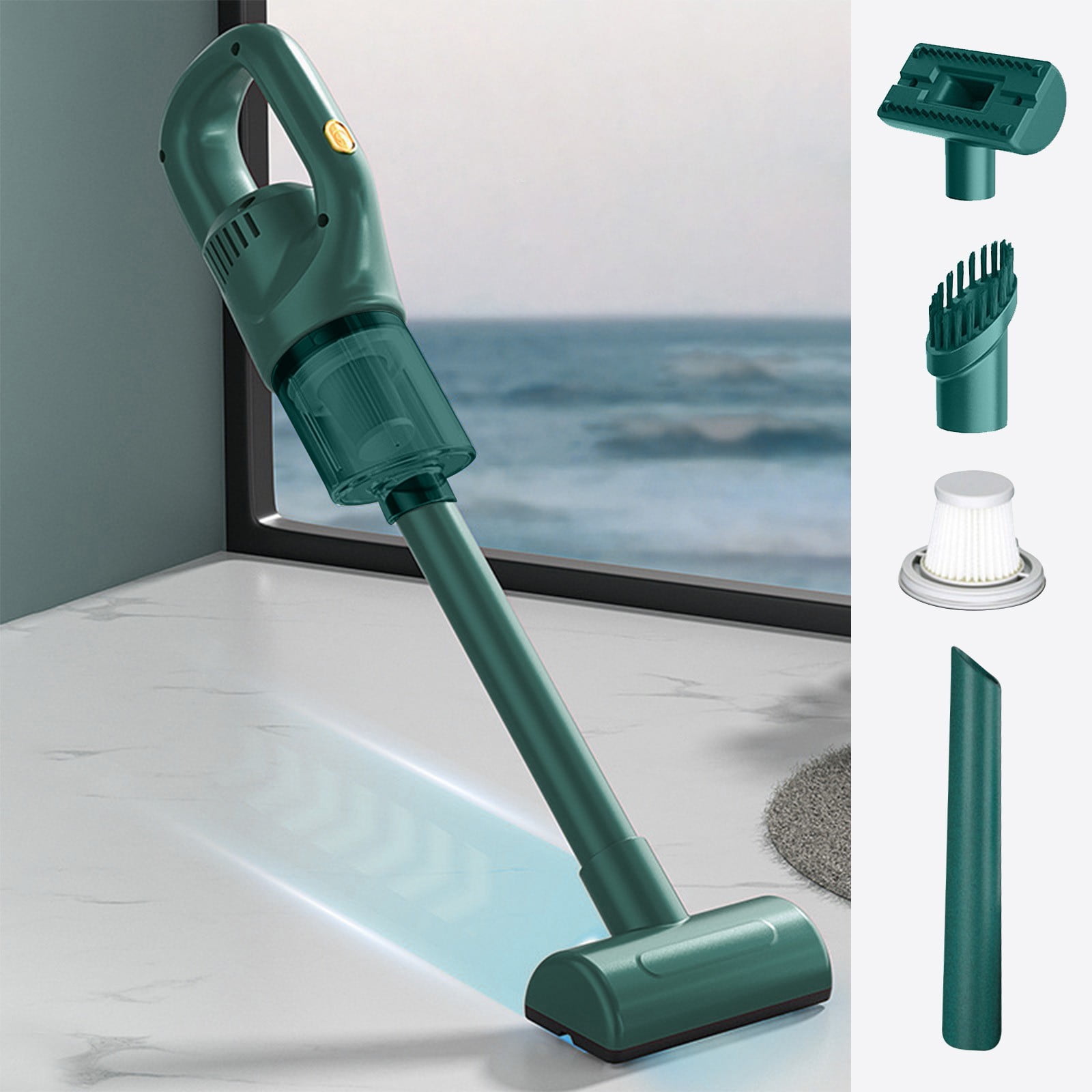 Qocolhg Portable Cordless Vacuum Cleaners for Home, 4500Mbar Powerful ...