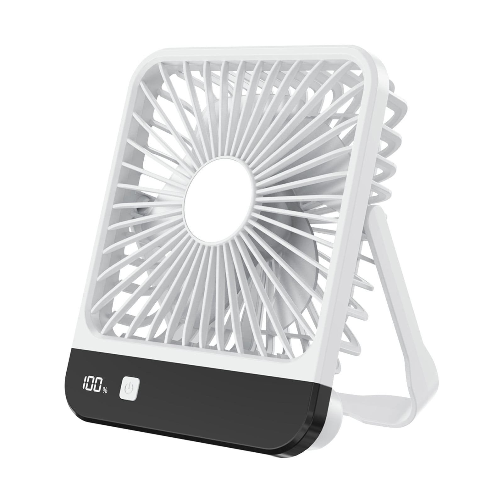 Qocolhg Portable Desk Fan, Portable Fan Rechargeable Mult-Speed Wind ...