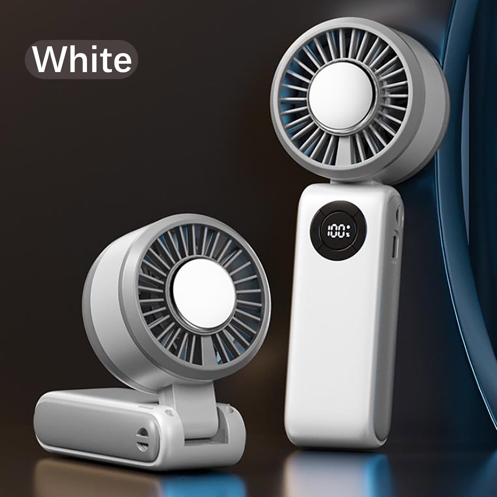 Qocolhg Portable Mini Turbo Fan, High Speed Handheld Fans with Power ...