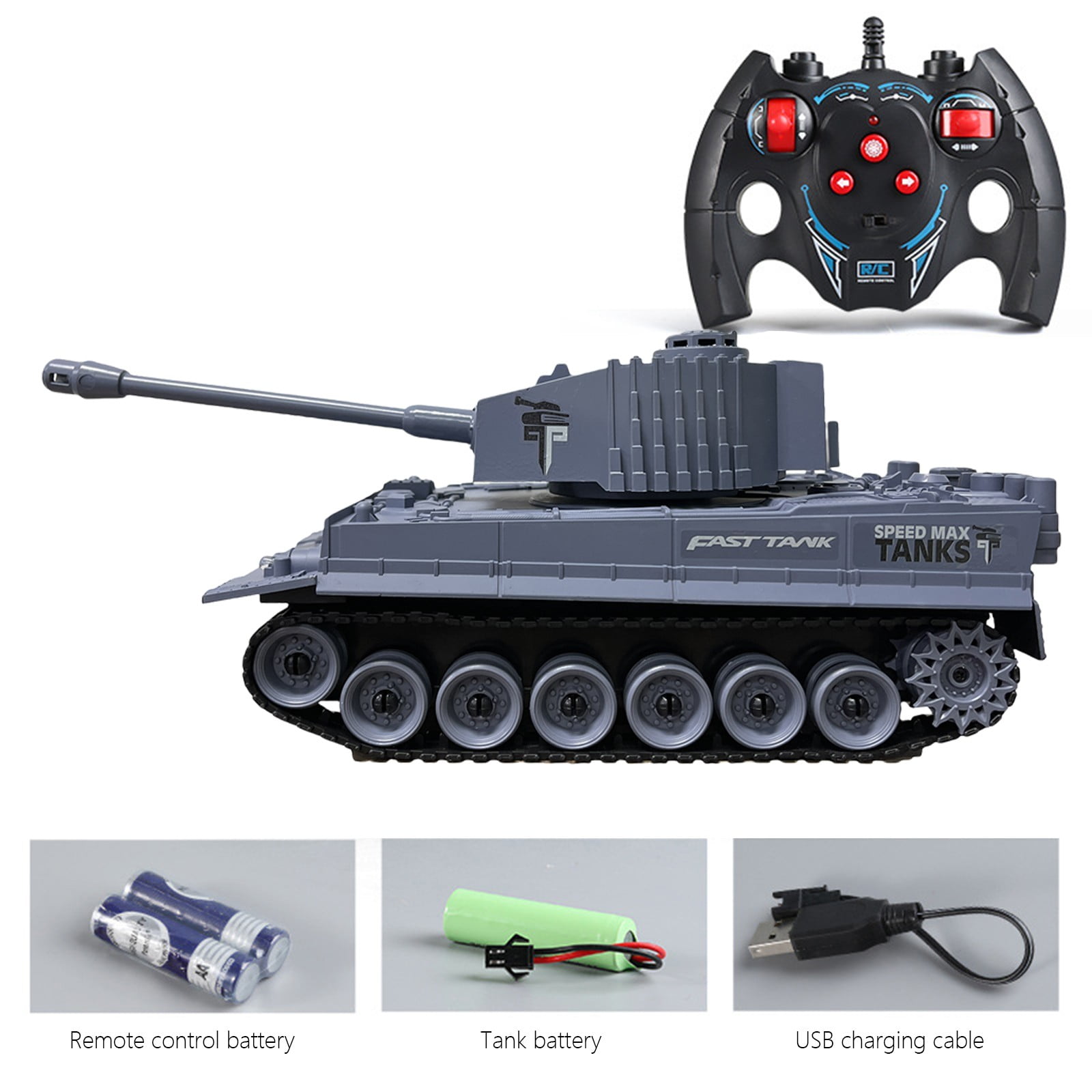 Qocolhg RC Tank Toys for Boys 3+, 1/24 Scale RC Army Battle Tanks with ...