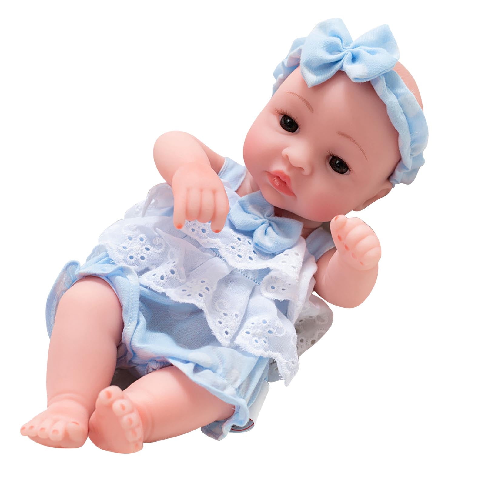Qocolhg Reborn Baby Dolls with Cloths Accessories, 12" Realistic Baby Doll for Toddlers 1-3 ...
