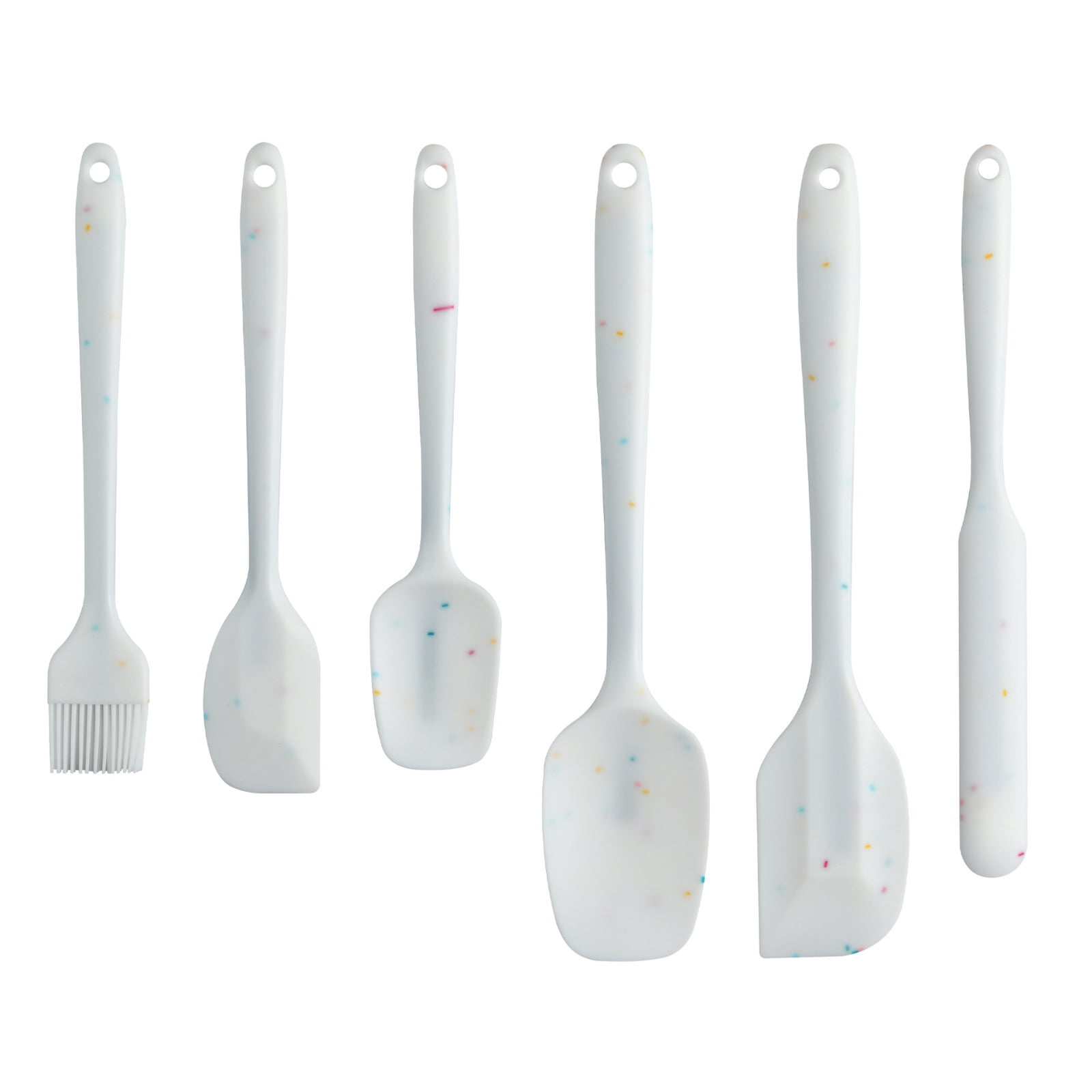 Qocolhg Silicone Spatula, 6 Pack Rubber Spatulas Heat Resistant Kitchen ...