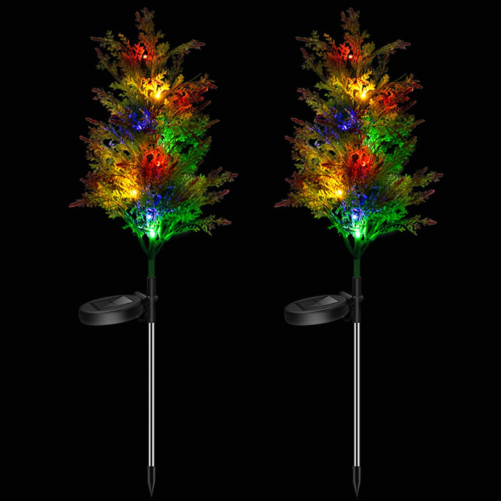 Qocolhg Solar Christmas Tree, Outdoor Christmas Decorations,Prelit Xmas ...