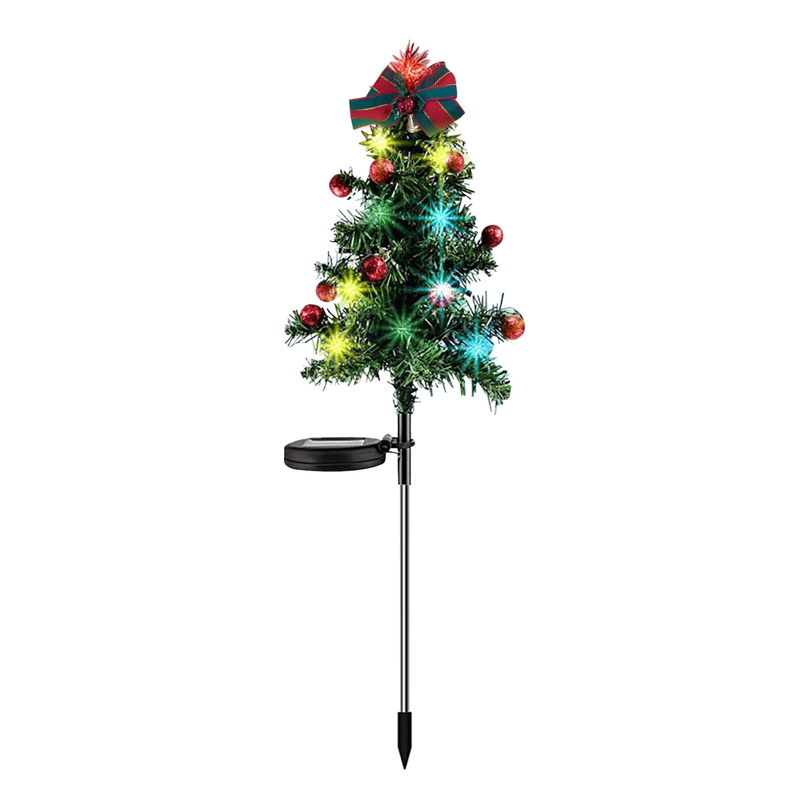 Qocolhg Solar Christmas Tree, Outdoor Christmas Decorations,Prelit Xmas ...