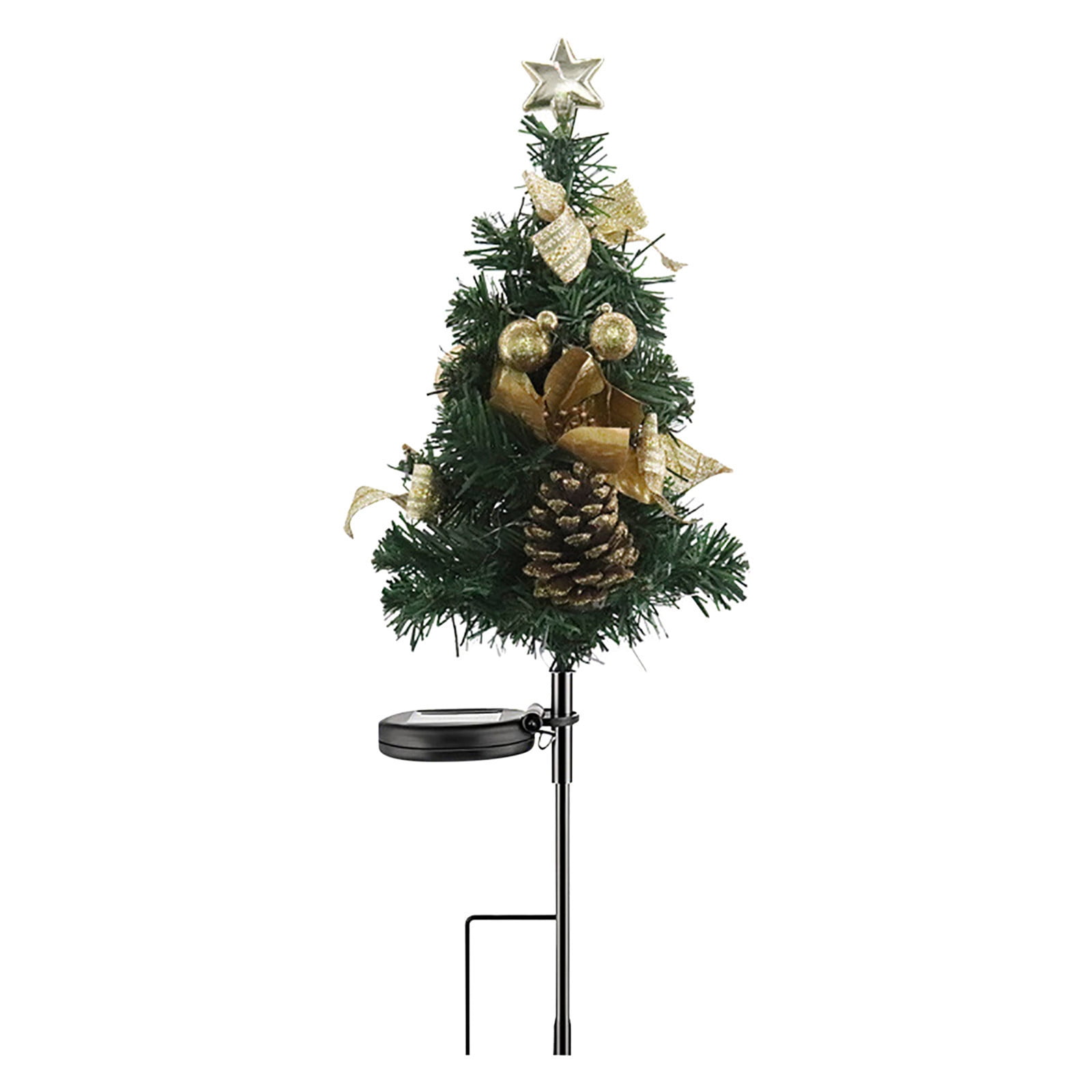 Qocolhg Solar Christmas Tree, Outdoor Christmas Decorations,Prelit Xmas ...