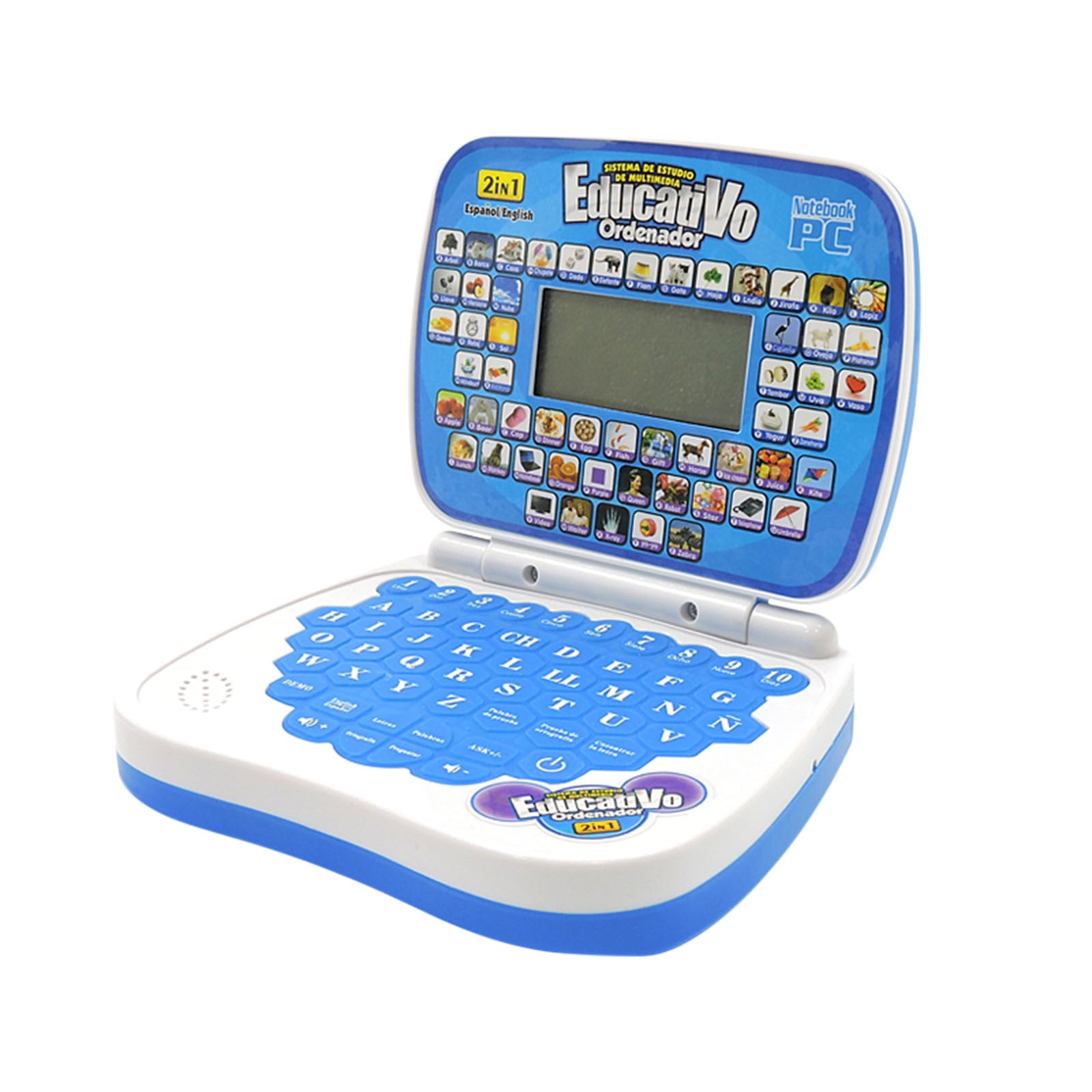 Qocolhg Spanish & English Small Talking Laptop Toys for Ages 2-4 Years ...