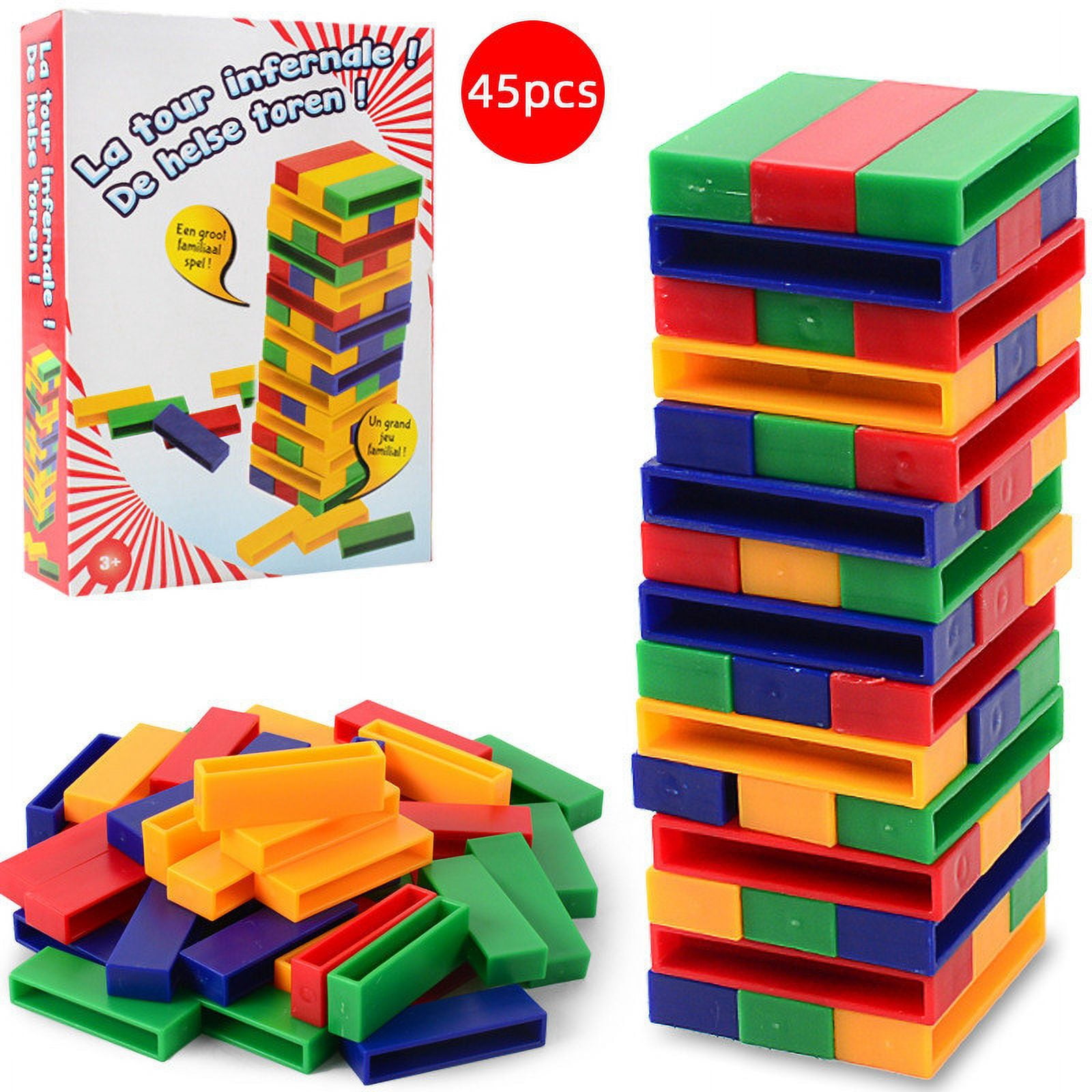 Qocolhg Stacking Blocks Game,Fine Motor Skills Educational Toys for ...