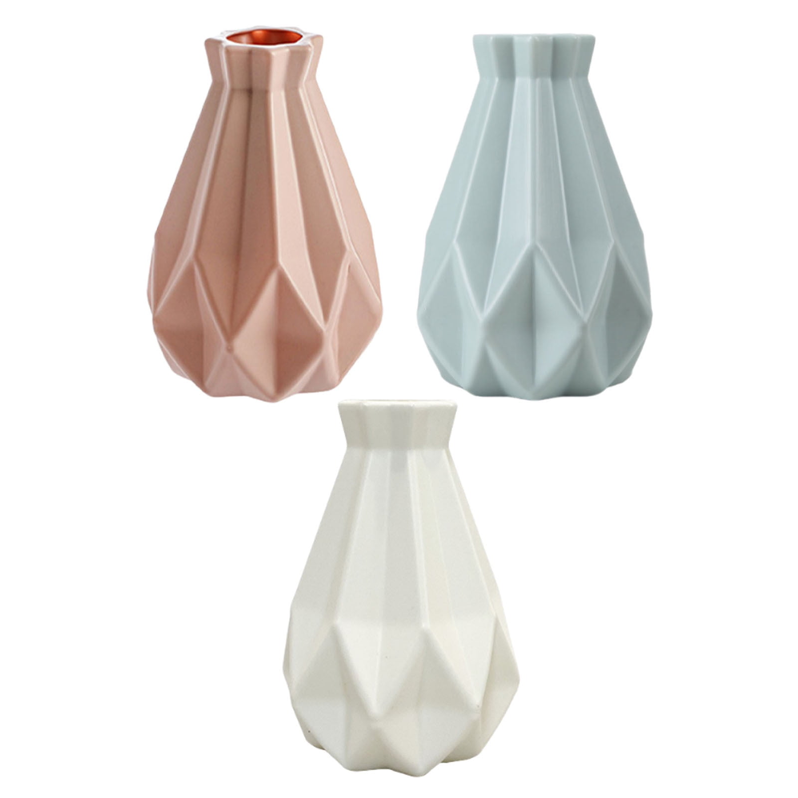 Qocolhg Unbreakable Vase for Flowers,Ceramic Look Plastic Vase for Home ...