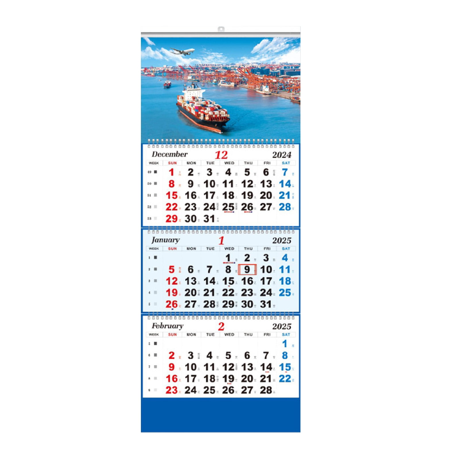 Qocolhg Wall Calendar 2025 Calendar 3 Month Display Large wall calendar ...