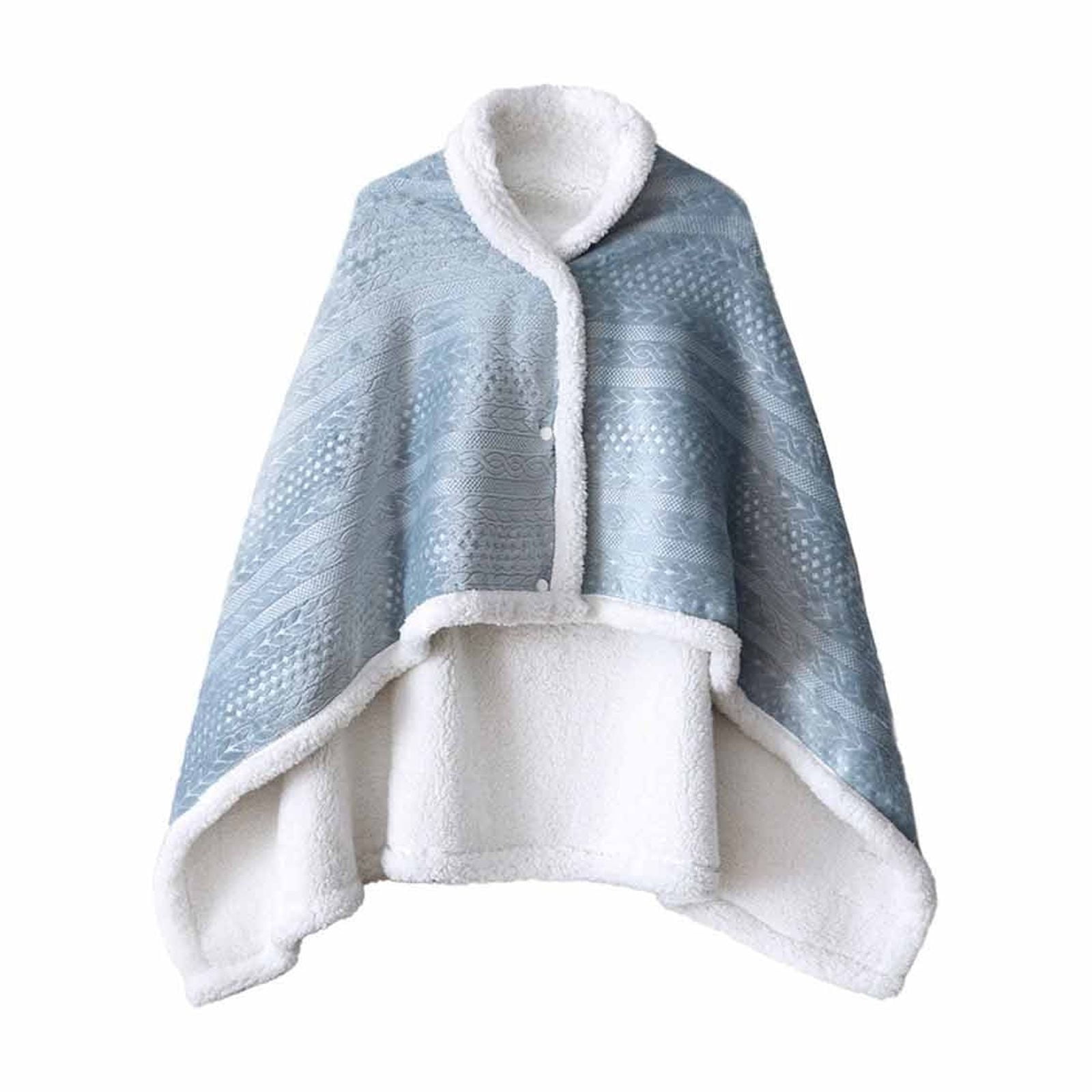 Qocolhg Wearable Blankets For Women, Shawl Coral Throw Soft Sherpa ...