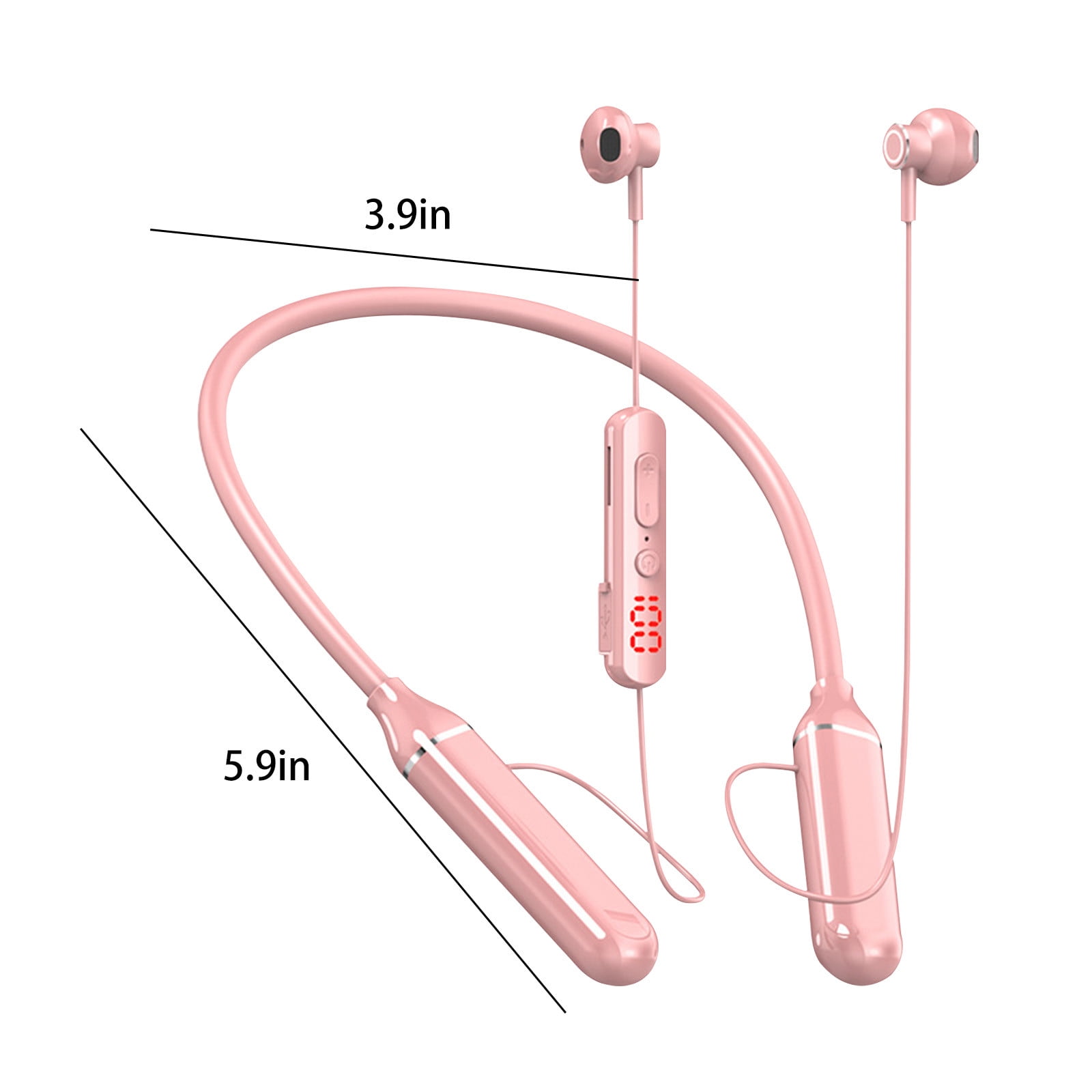 Qocolhg Wireless Bluetooth Earbuds, Neck Type Stereo Noise Reduction ...