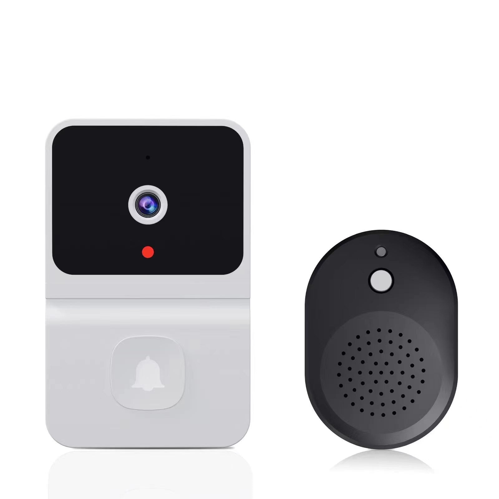 Qocolhg Wireless Doorbell Camera with Chime, AI Human Detection Live ...