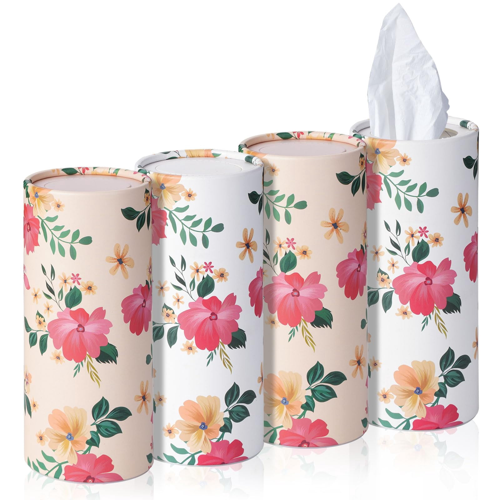 Qofaoye Car Tissues Holder MMF7 4 Pack with Facial Tissues Travel ...