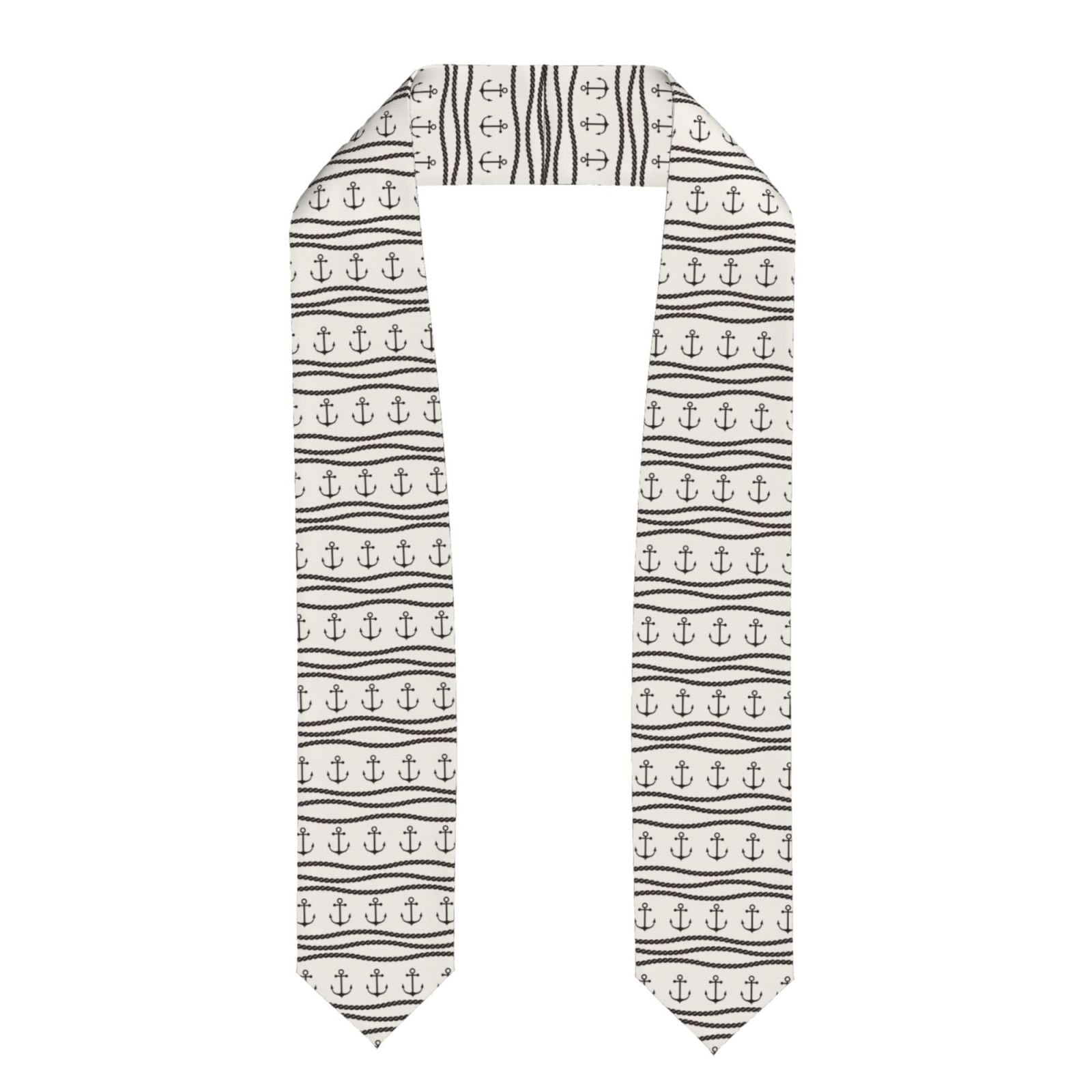 Qokaie Anchors and Ropes Pattern Graduation Shawl Stole – Academic ...