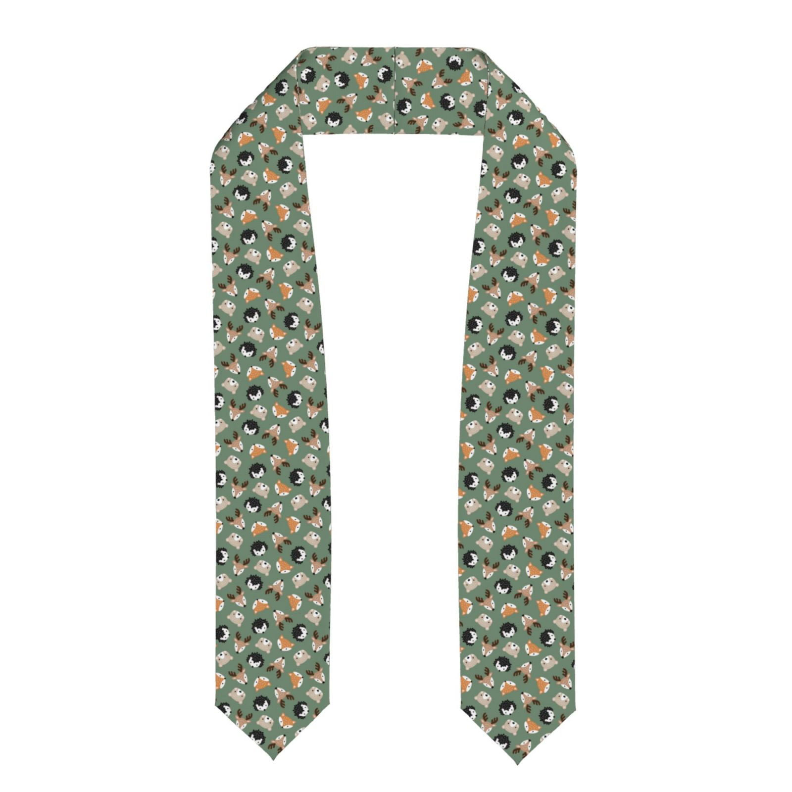 Qokaie Animal Heads Pattern Graduation Shawl Stole – Academic Stole ...