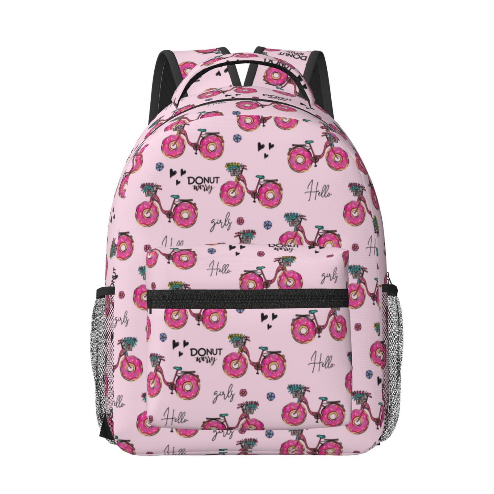 Qokaie Bike with Donut Wheels Style School Backpack Travel Bag for Men ...