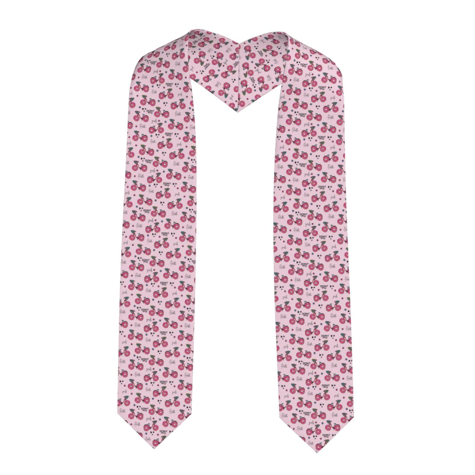 Qokaie Bike with Donut Wheels Pattern Graduation Shawl Stole – Academic ...