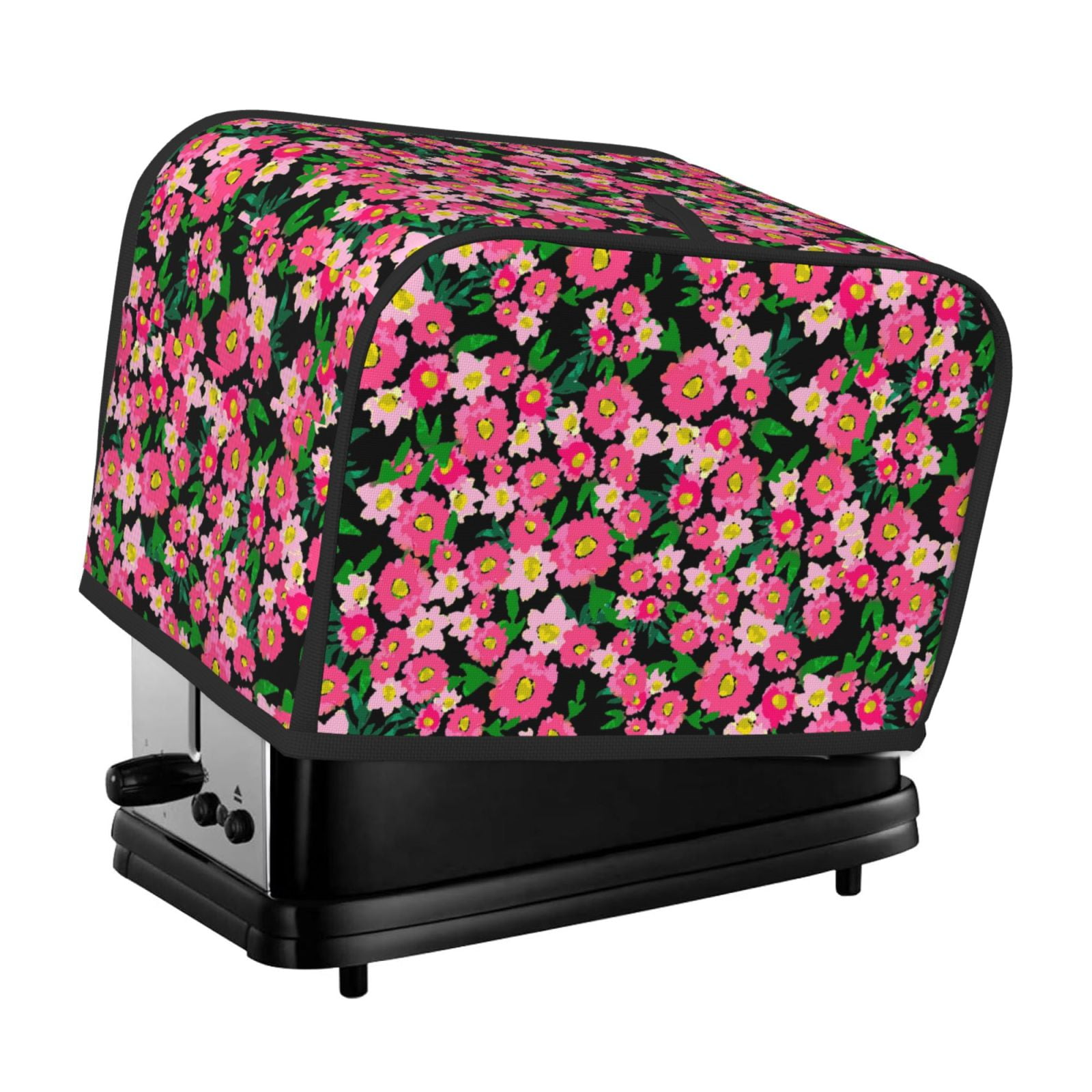 Qokaie Blooming Meadow Print Toaster Cover 2 Slice,Toaster Oven Cover ...