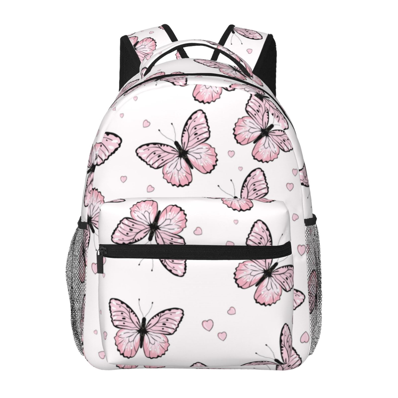 Qokaie Butterflies (2) Printed Lightweight Casual Bag, Ergonomic Straps ...