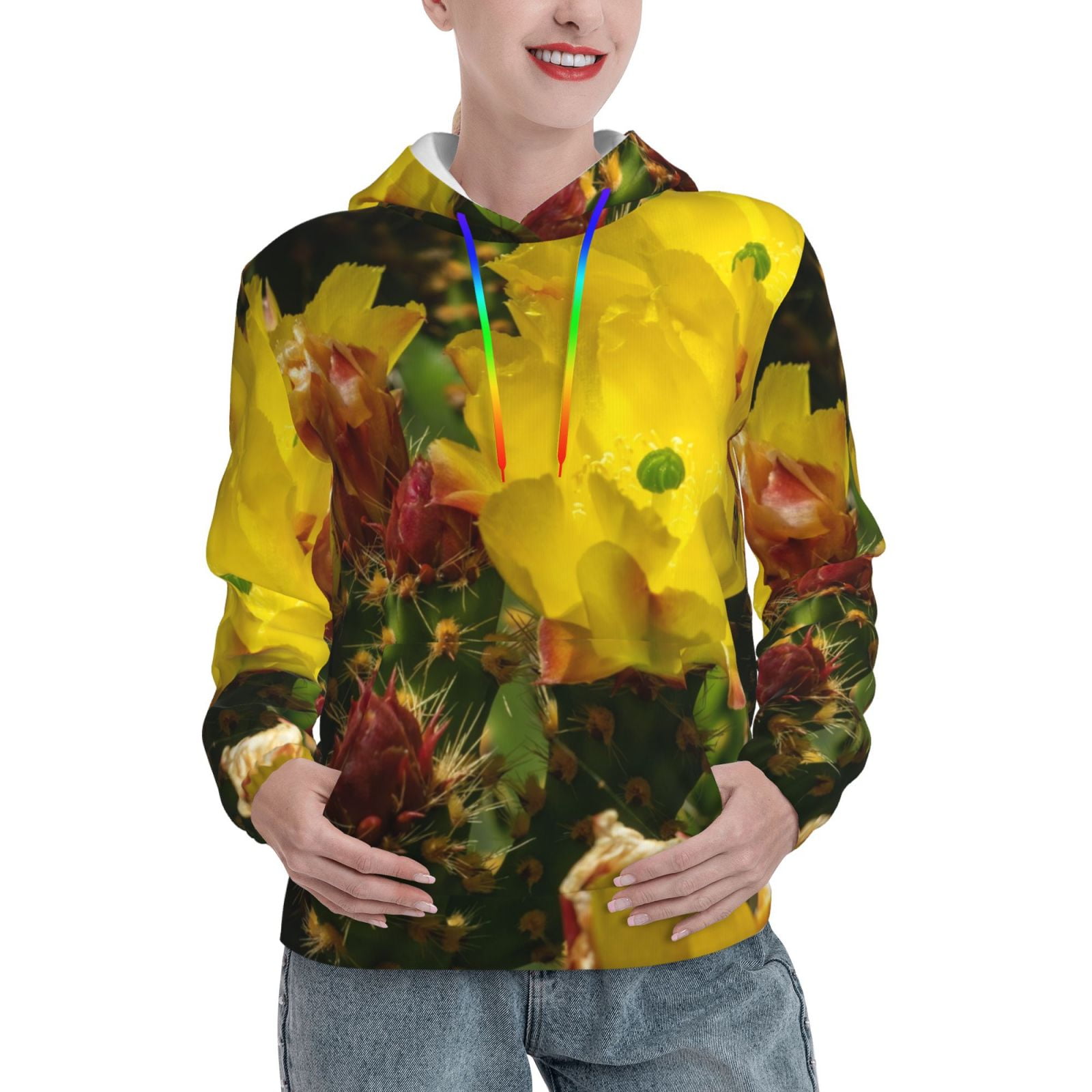 Haiem Cactus Flowers for Men's Fashion Hoodies & Sweatshirts with ...
