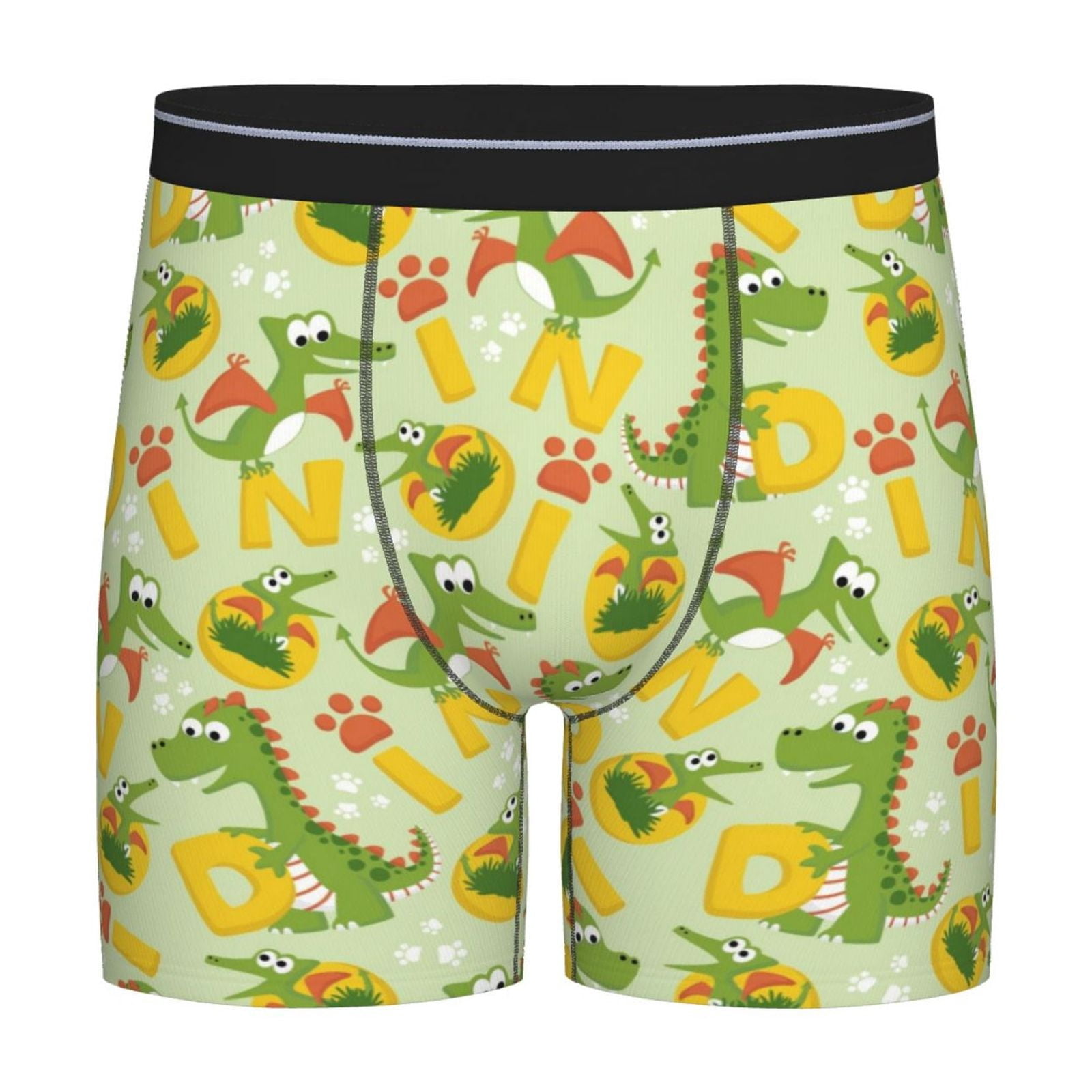Qokaie Cartoon Dinosaurs,Cute Dinosaurs for Men's Cotton Briefs ...
