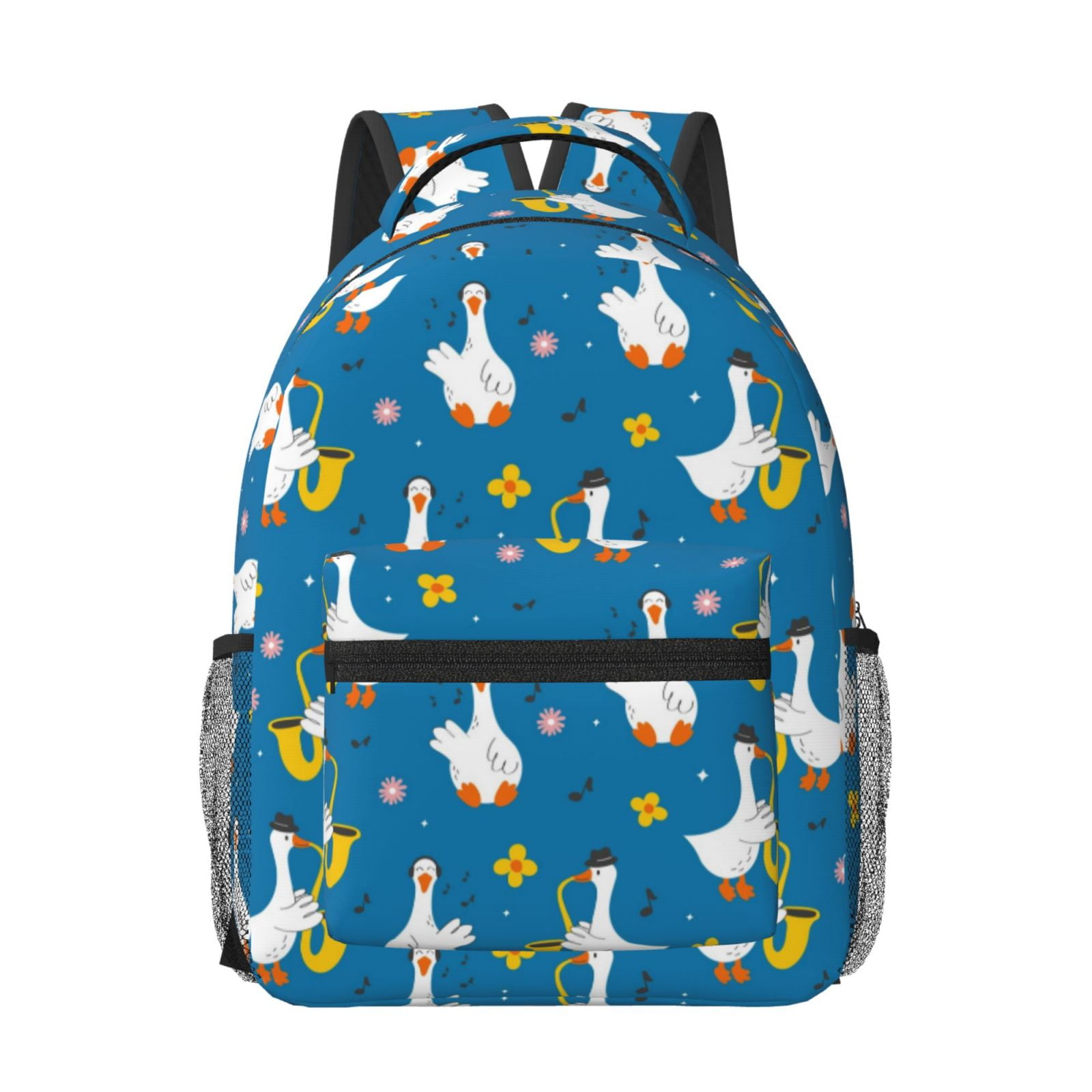 Qokaie Cartoon Goose Style School Backpack Travel Bag for Men & Women ...