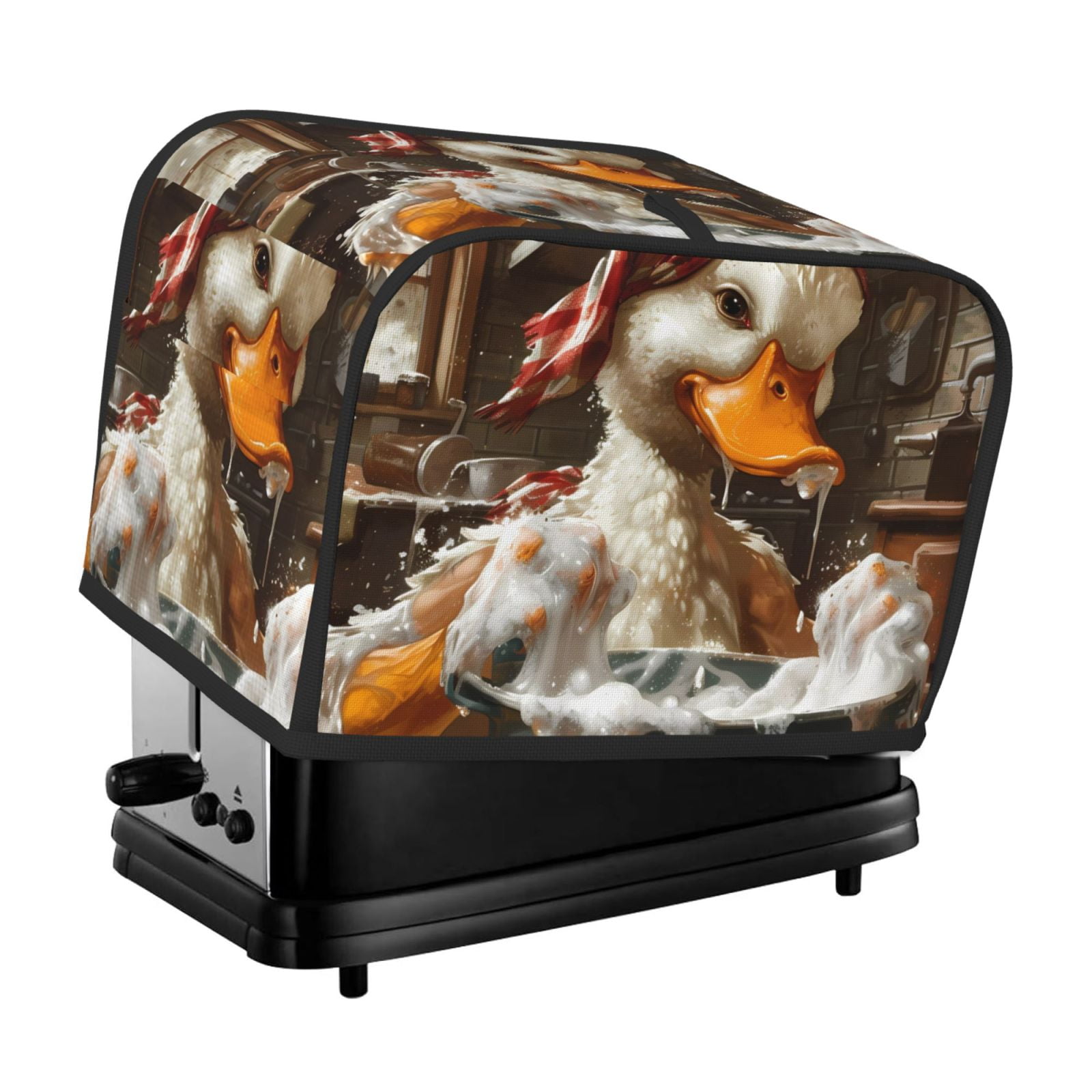 Qokaie Cartoon Scottish Duck Print Toaster Cover 2 Slice,Toaster Oven ...
