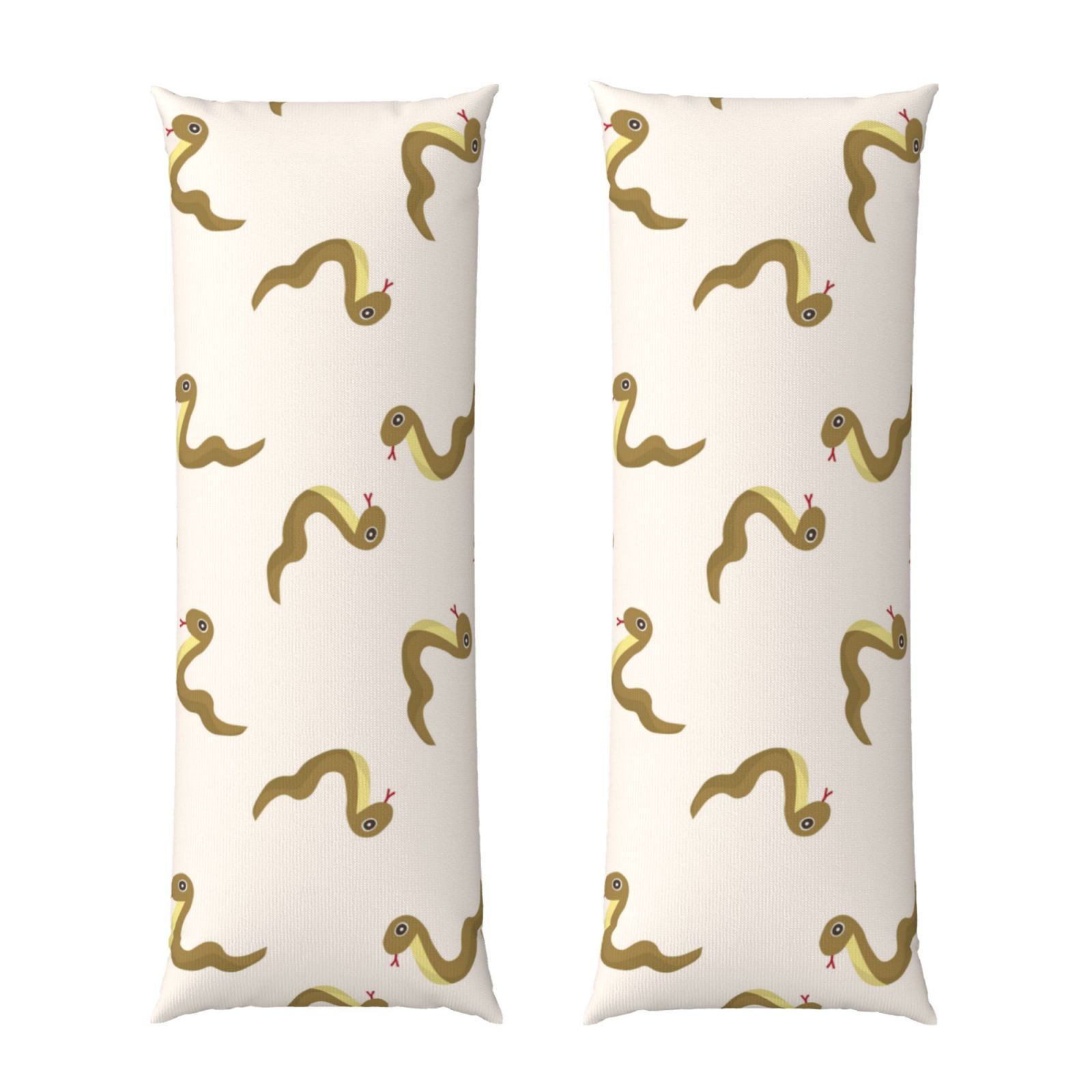 Qokaie Cartoon Snake Print Cotton Hypoallergenic Body Pillow protectors ...
