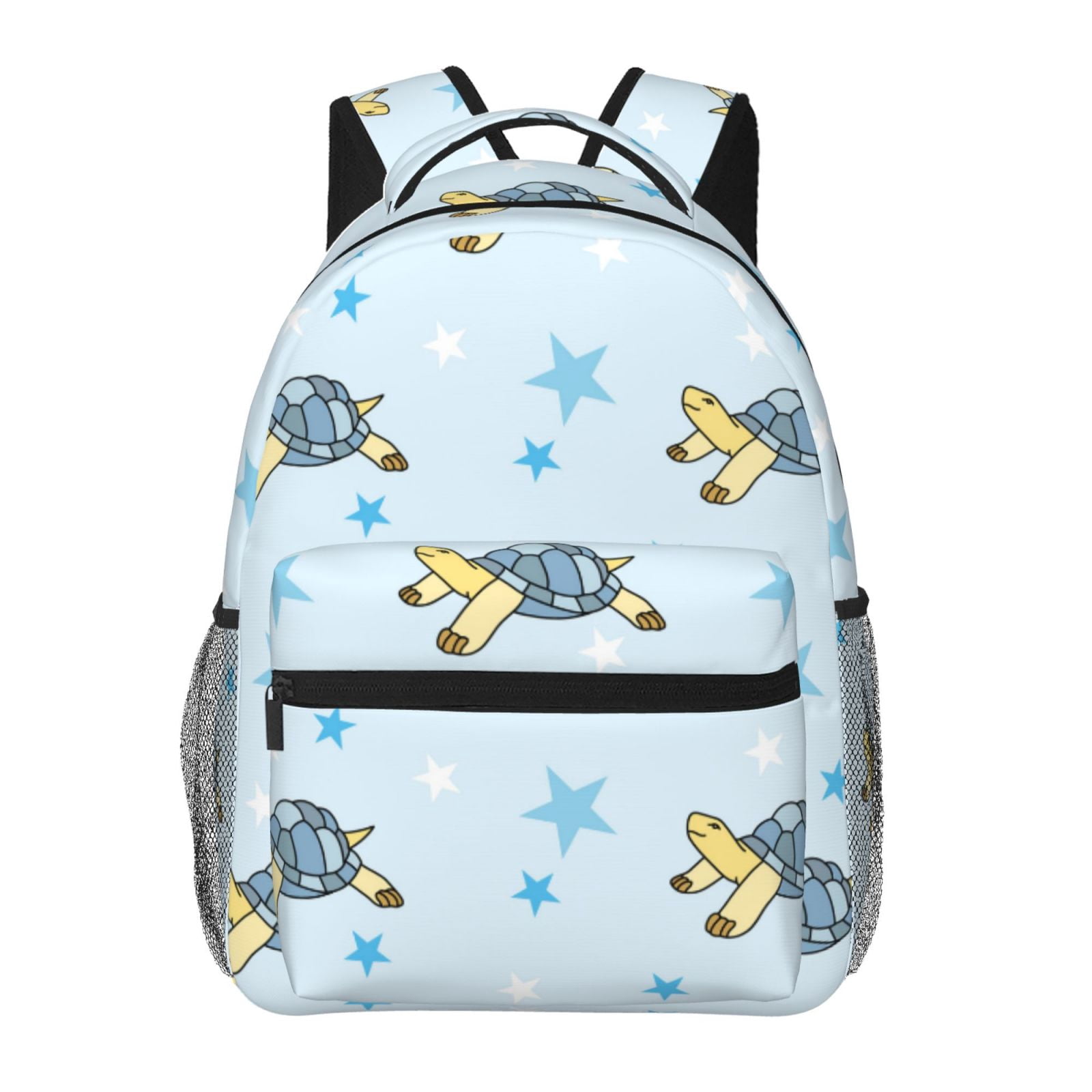 Qokaie Cartoon Turtle Printed Lightweight Casual Bag, Ergonomic Straps ...