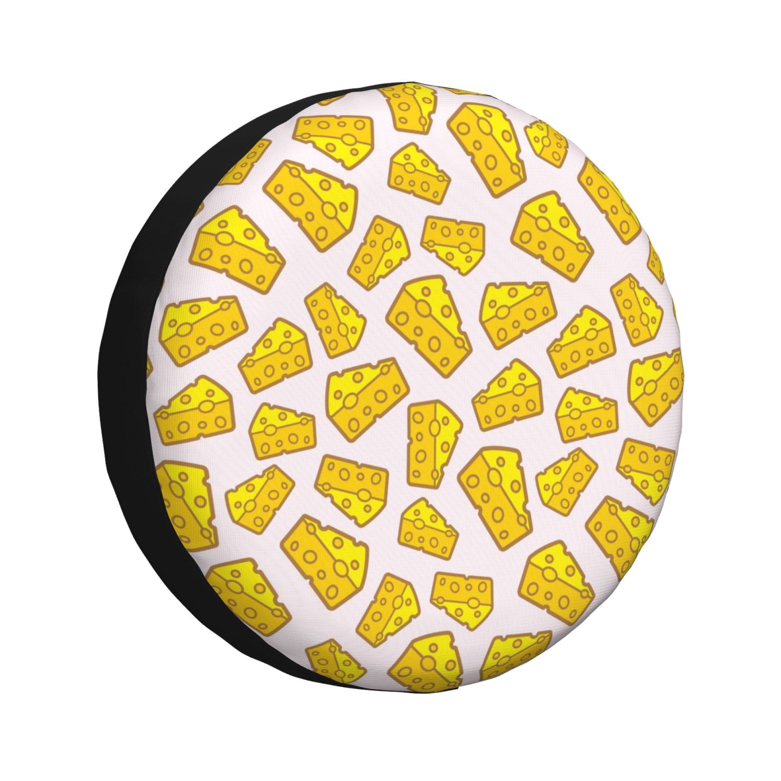 Qokaie Cheese Pattern Tire Cover, Waterproof Leather Wheel Cover ...