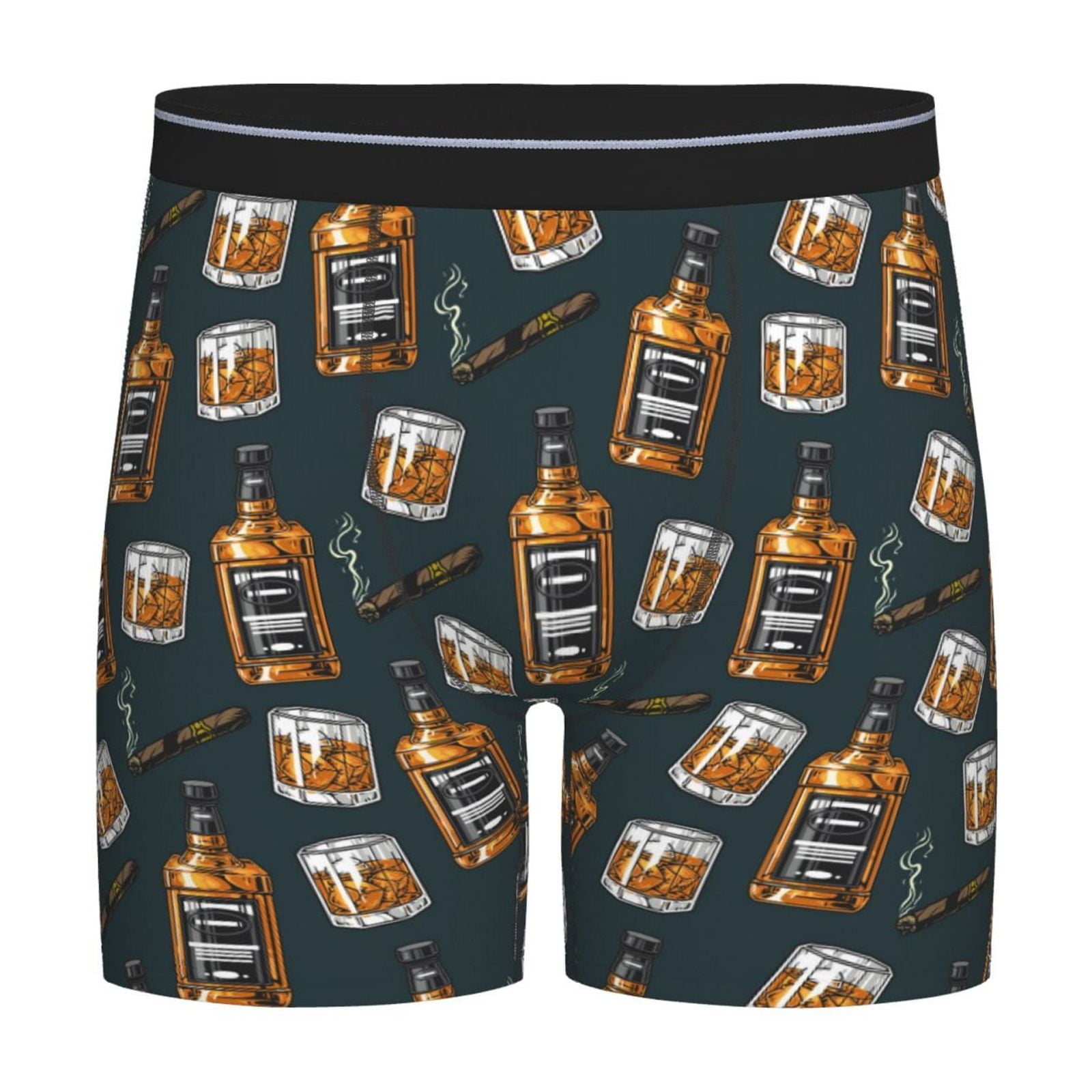 Qokaie Cigar for Men's Cotton Briefs Underwear, Long Leg Briefs,Anti ...