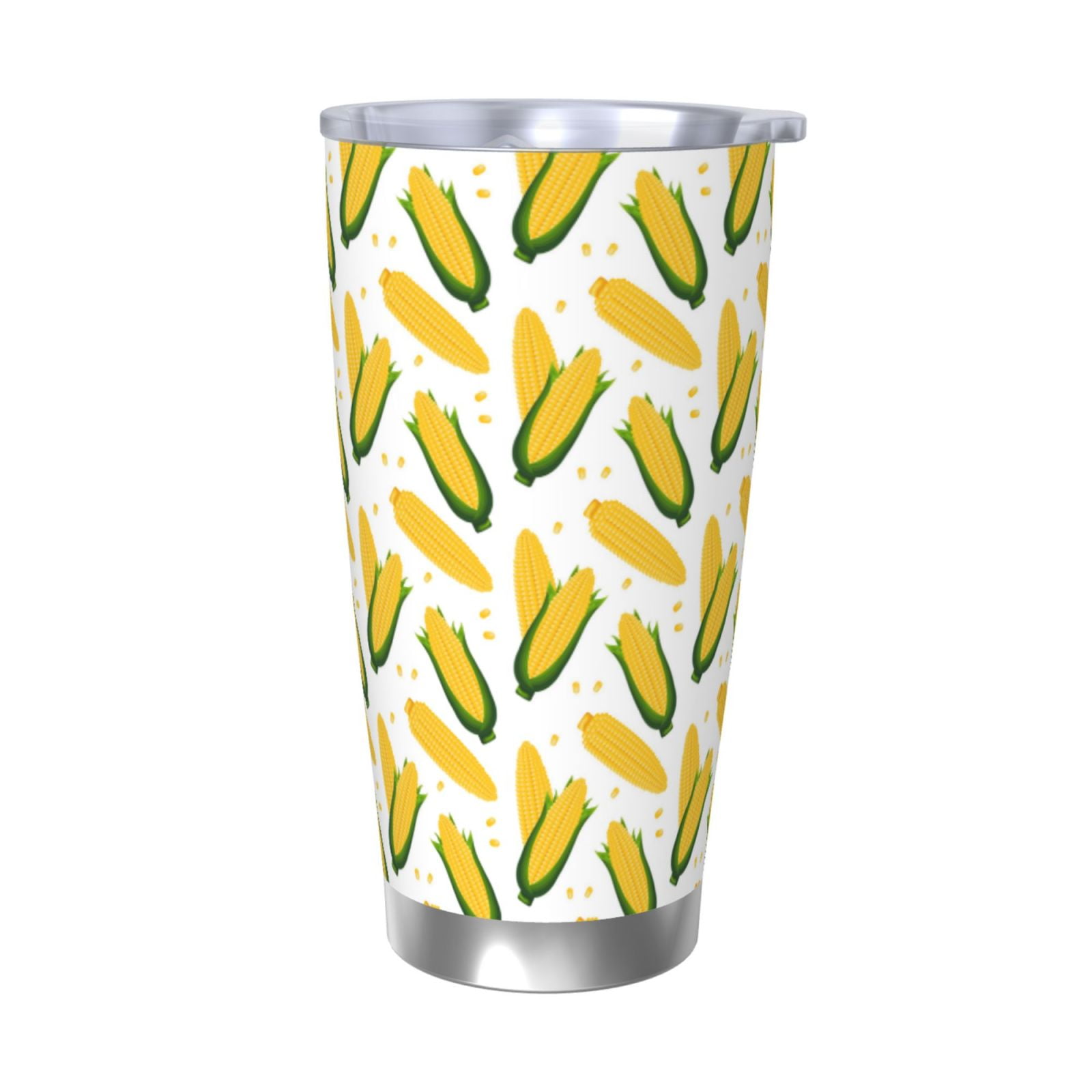 Qokaie Corn On The Cob Pattern 20 Oz Coffee Car Insulated Coffee Cup ...
