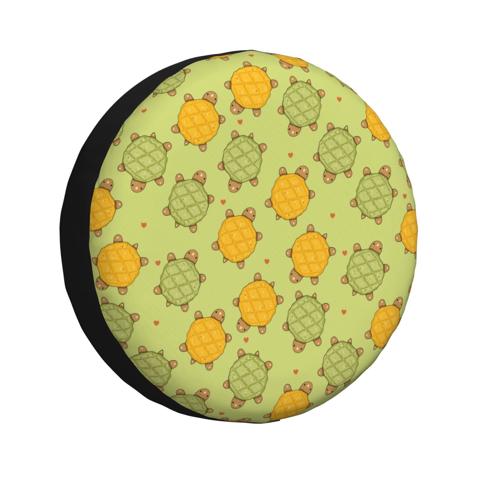 Qokaie Cute Turtle Pattern Tire Cover, Waterproof Leather Wheel Cover ...