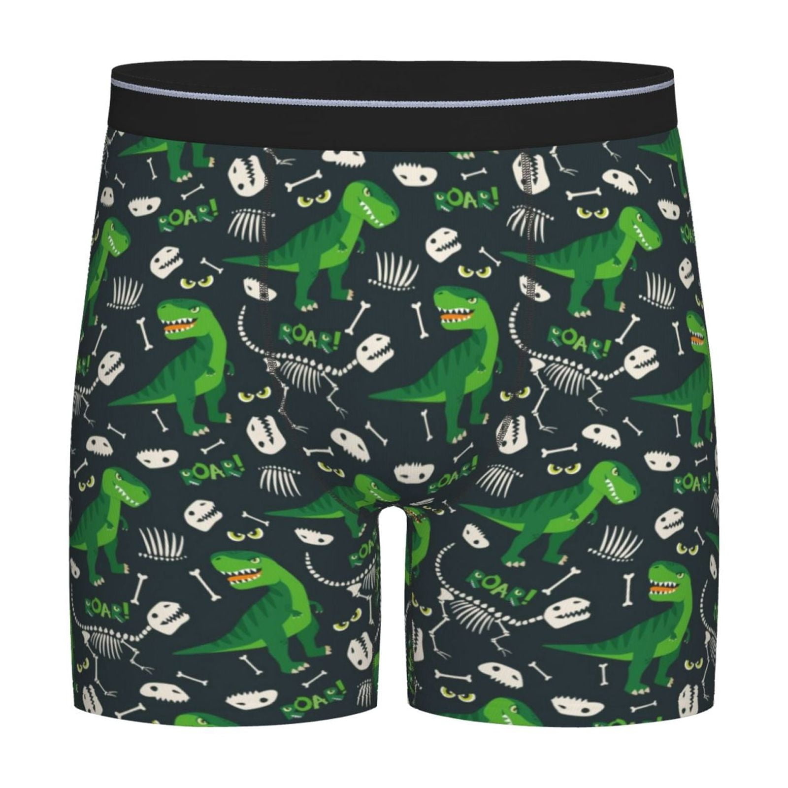 Qokaie Dinosaur and Bone for Men's Cotton Briefs Underwear, Long Leg ...